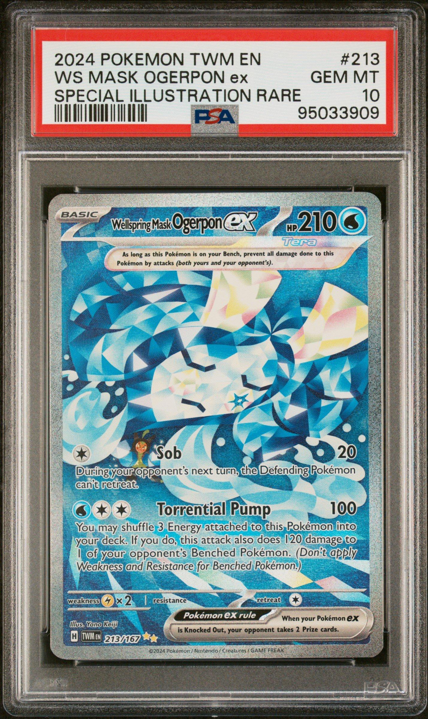 2024 Pokemon Twm En-twilight Masquerade 213 Wellspring Mask Ogerpon Ex ...
