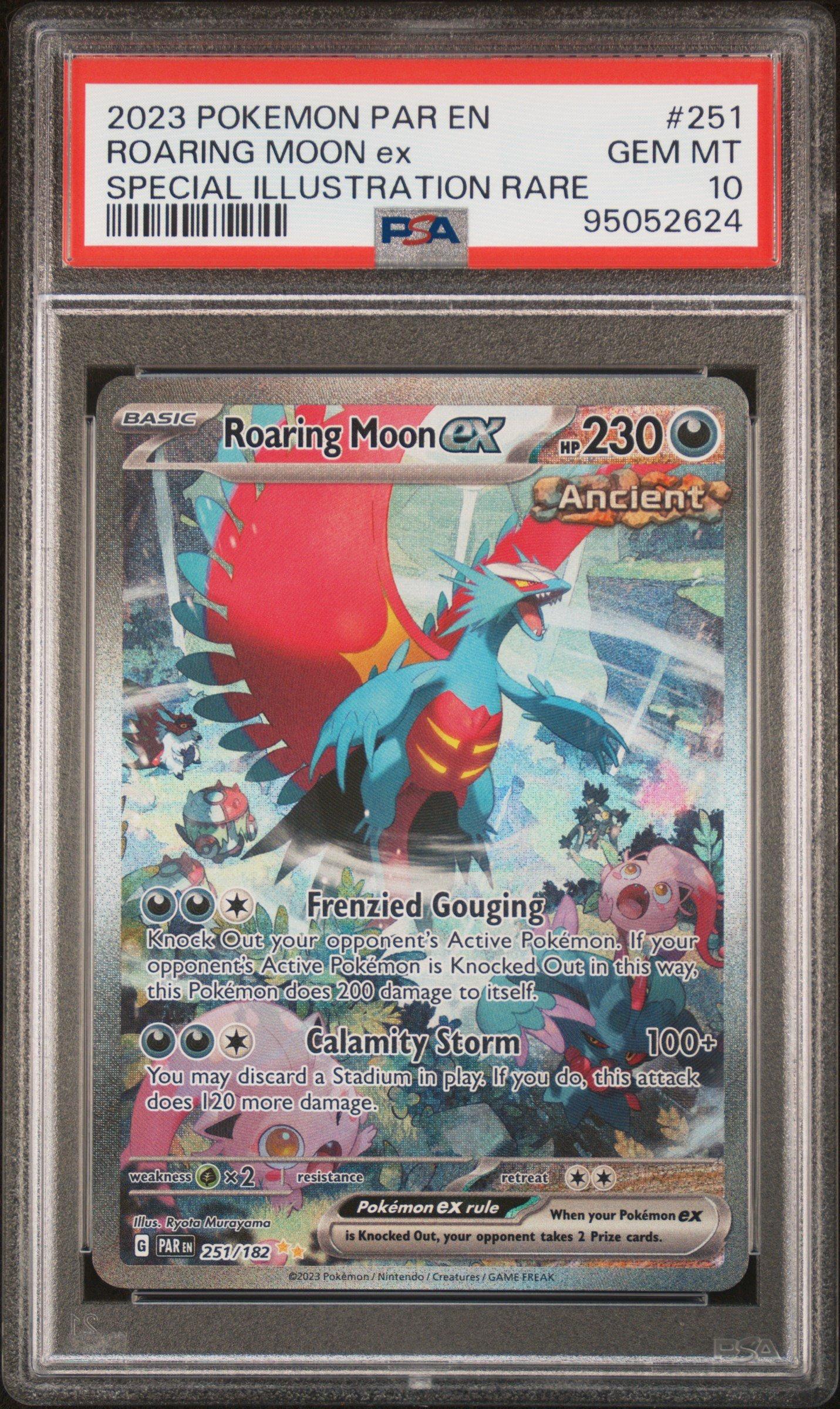 2023 Pokemon Par En-paradox Rift 251 Roaring Moon Ex Special Illustration Rare PSA 10 | GameStop