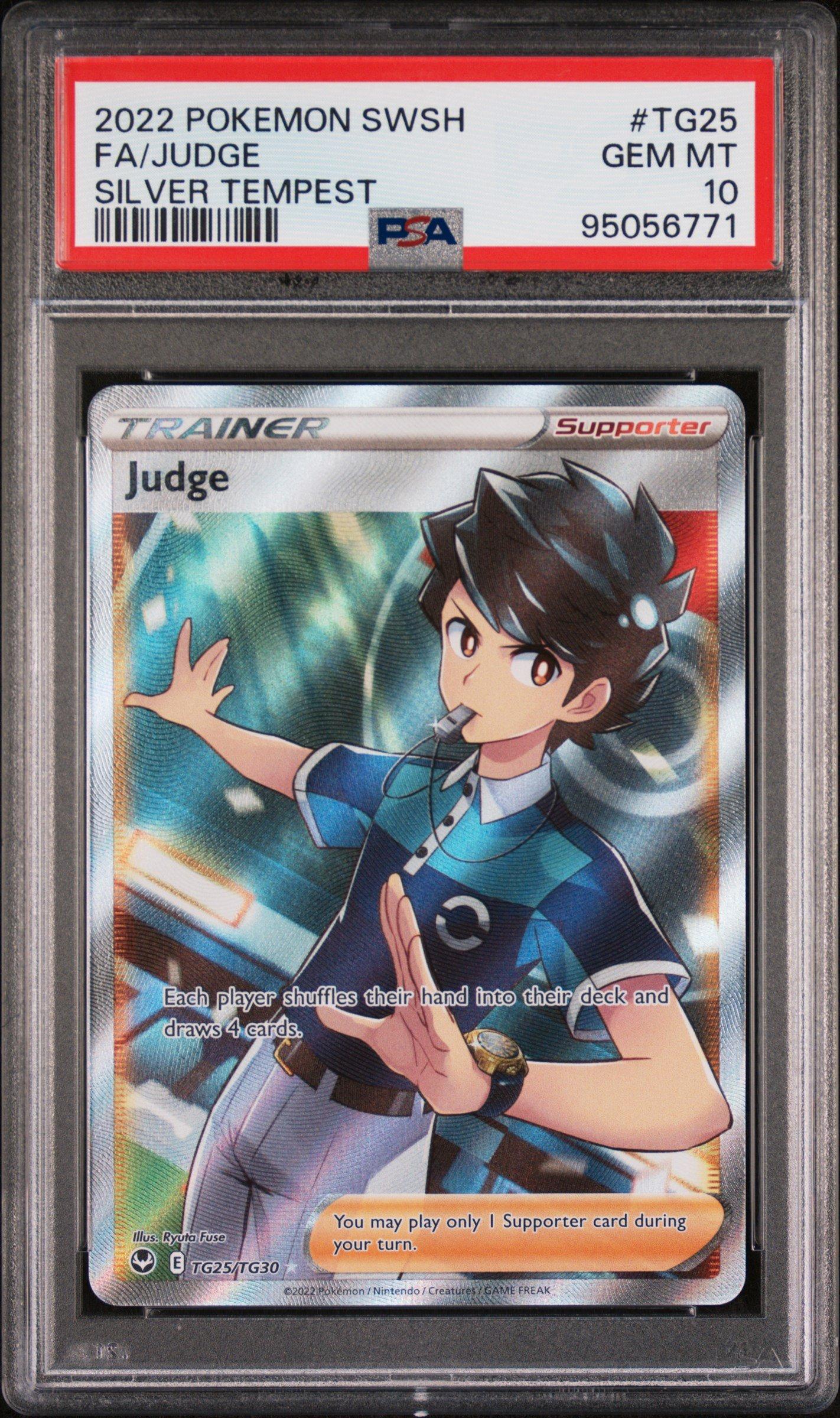 2022 Pokemon Sword & Shield Silver Tempest Tg25 Full Art/judge PSA 10 ...