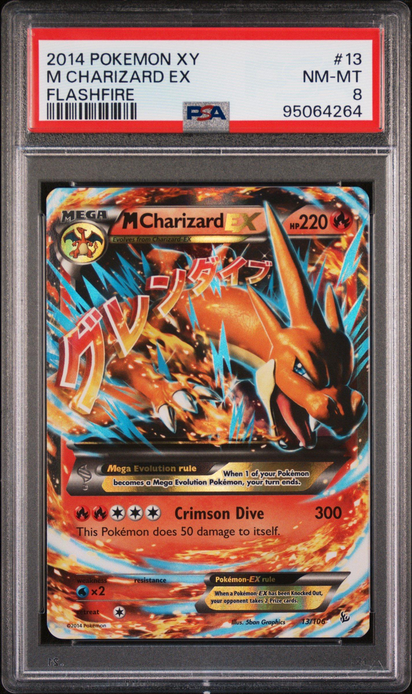 2014 Pokemon Xy Flashfire 13 M Charizard Ex PSA 8 | GameStop