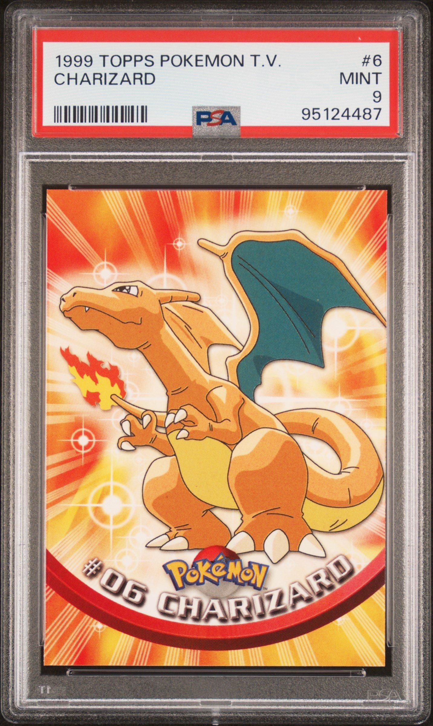 1999 Topps Pokemon Tv 6 Charizard PSA 9 | GameStop