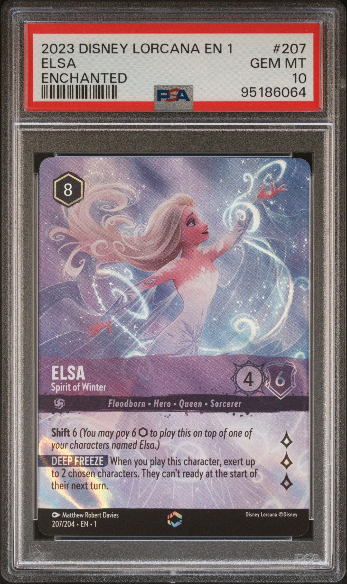 2023 Disney Lorcana En 1-the First Chapter 207 Elsa - Spirit Of Winter ...