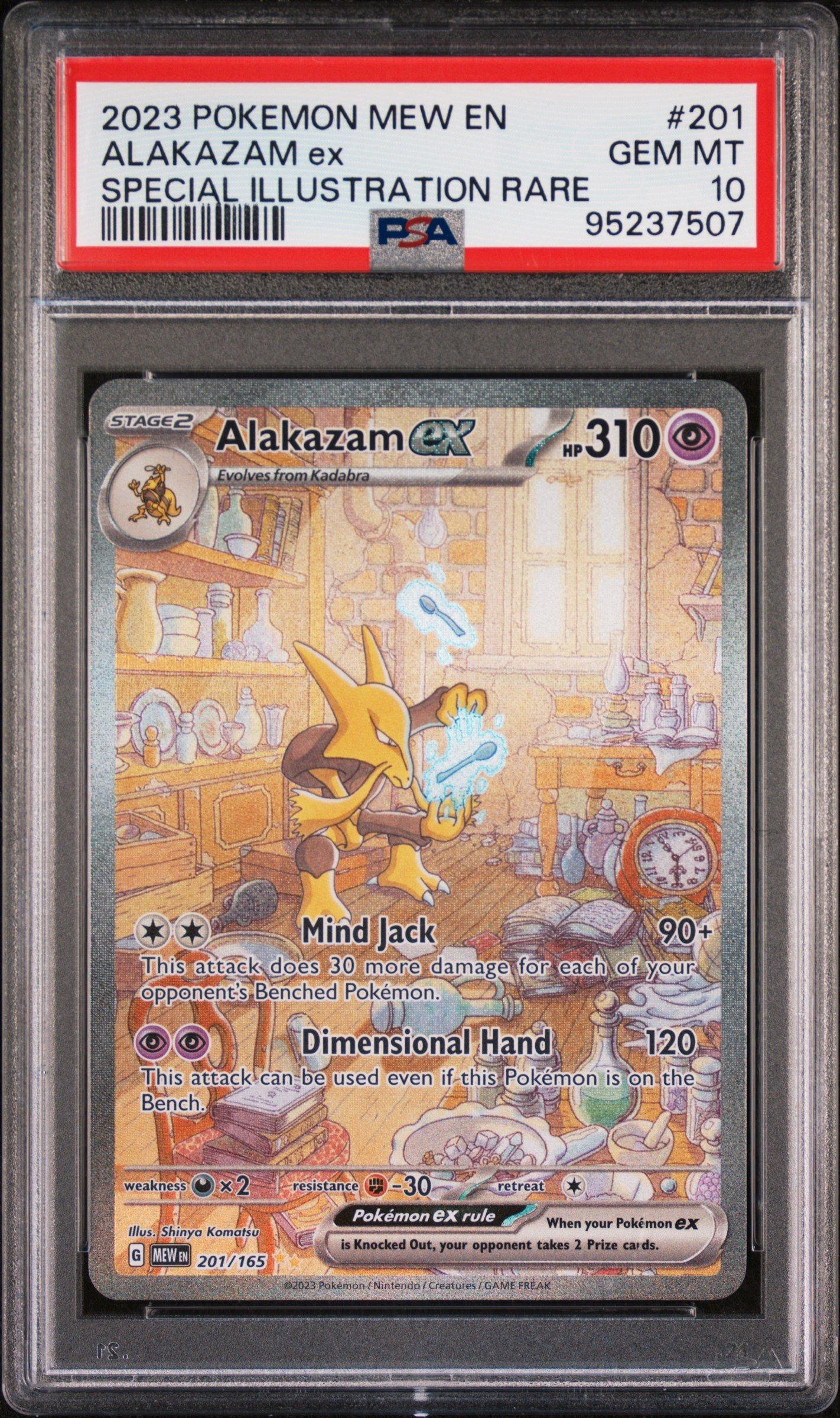 2023 Pokemon Mew En-151 201 Alakazam Ex Special Illustration Rare PSA ...