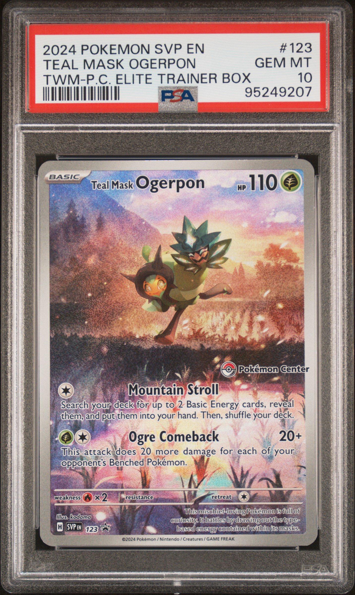 2024 Pokemon Svp En-sv Black Star Promo 123 Teal Mask Ogerpon Twilight ...