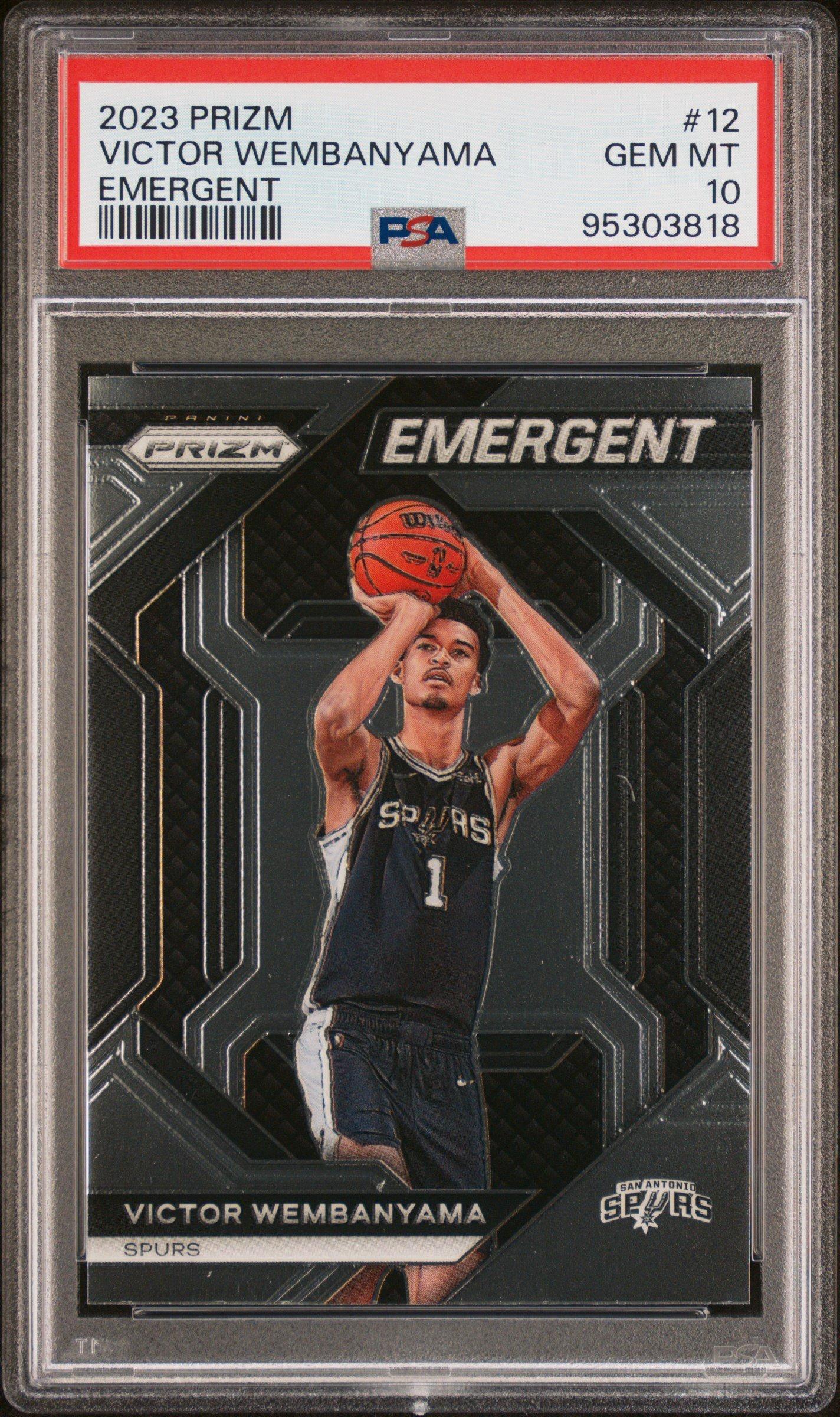 2023 Panini Prizm Emergent 12 Victor Wembanyama PSA 10 | GameStop