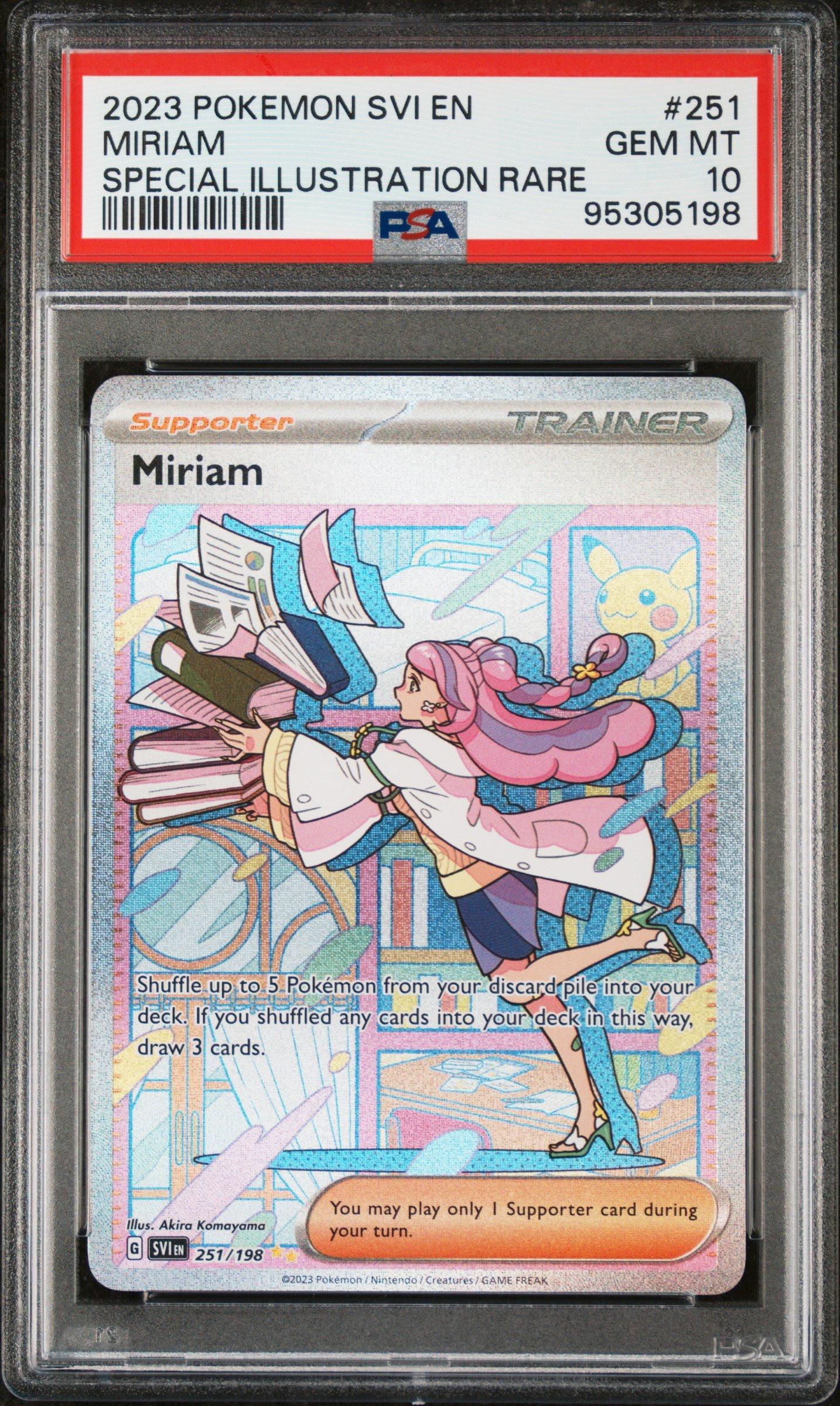 2023 Pokemon Svi En-scarlet & Violet 251 Miriam Special Illustration ...
