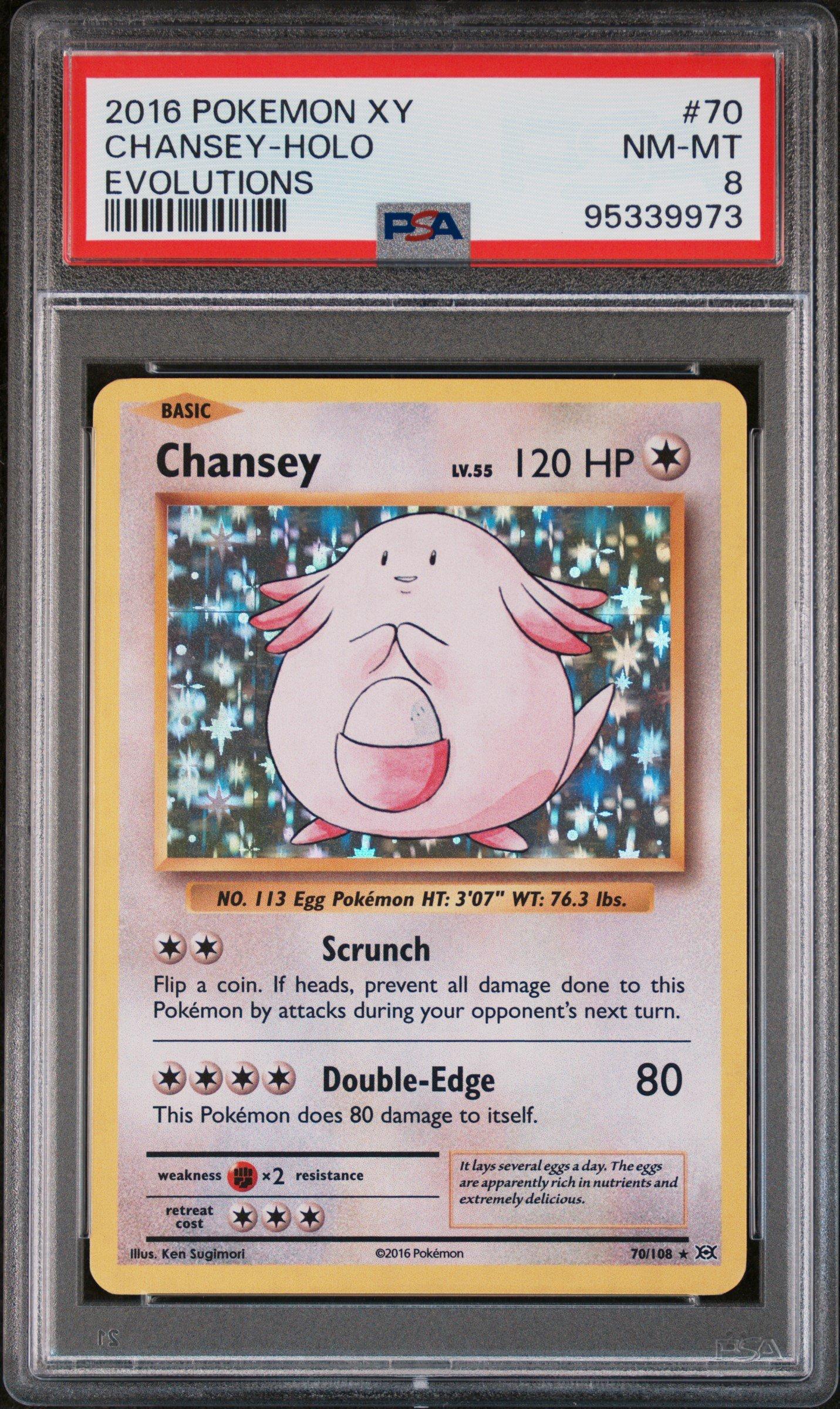 2016 Pokemon Xy Evolutions 70 Chansey-holo PSA 8 | GameStop