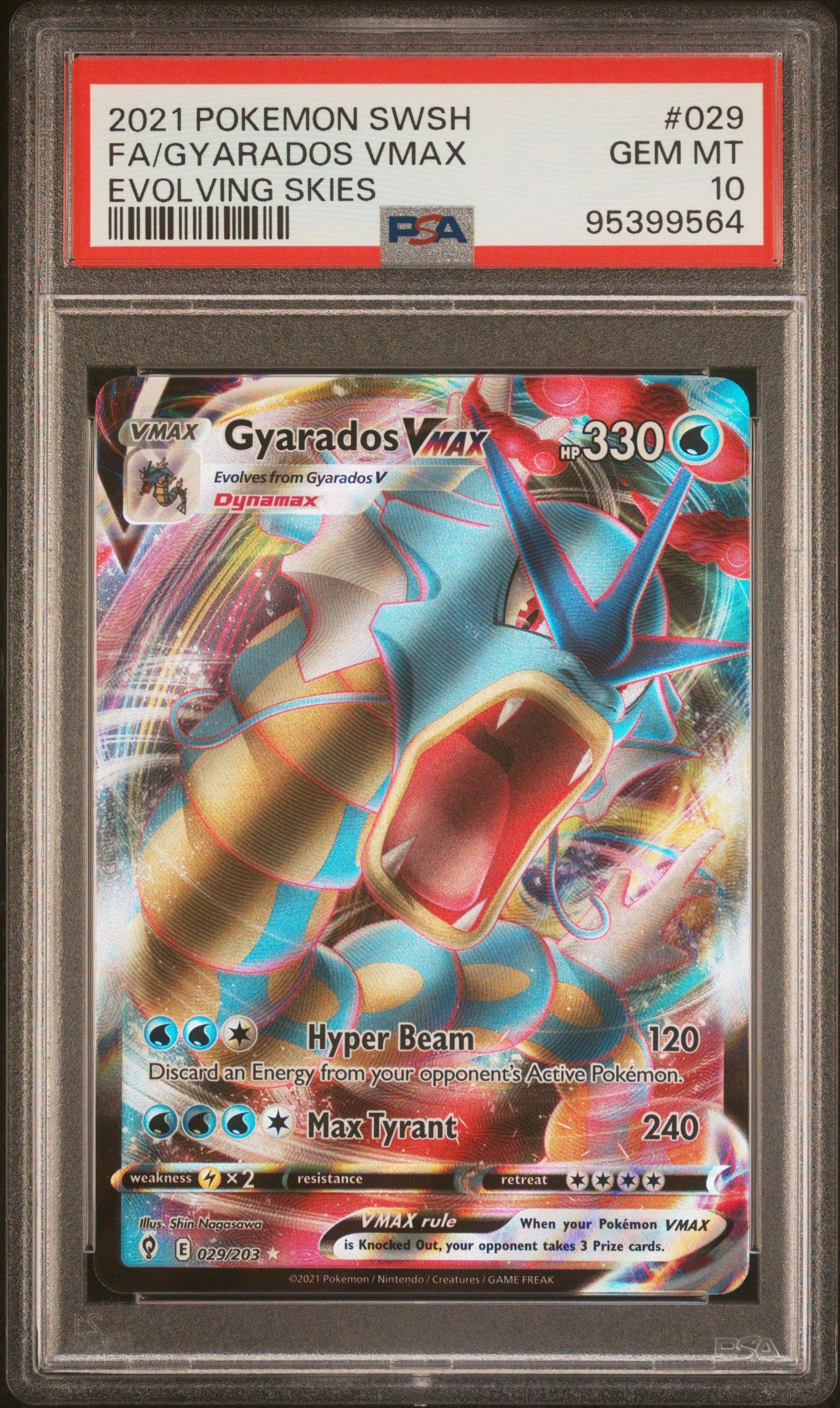 2021 Pokemon Sword & Shield Evolving Skies 029 Full Art/gyarados Vmax ...