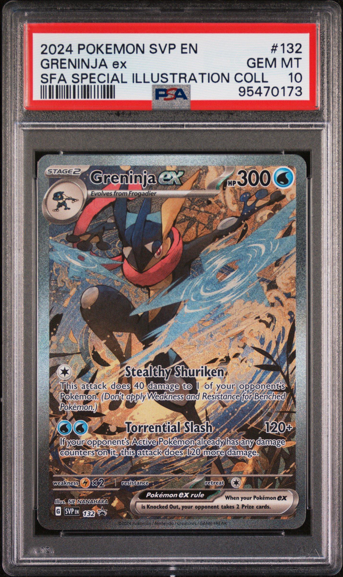 2024 Pokemon Svp En-sv Black Star Promo 132 Greninja Ex Shrouded Fable ...