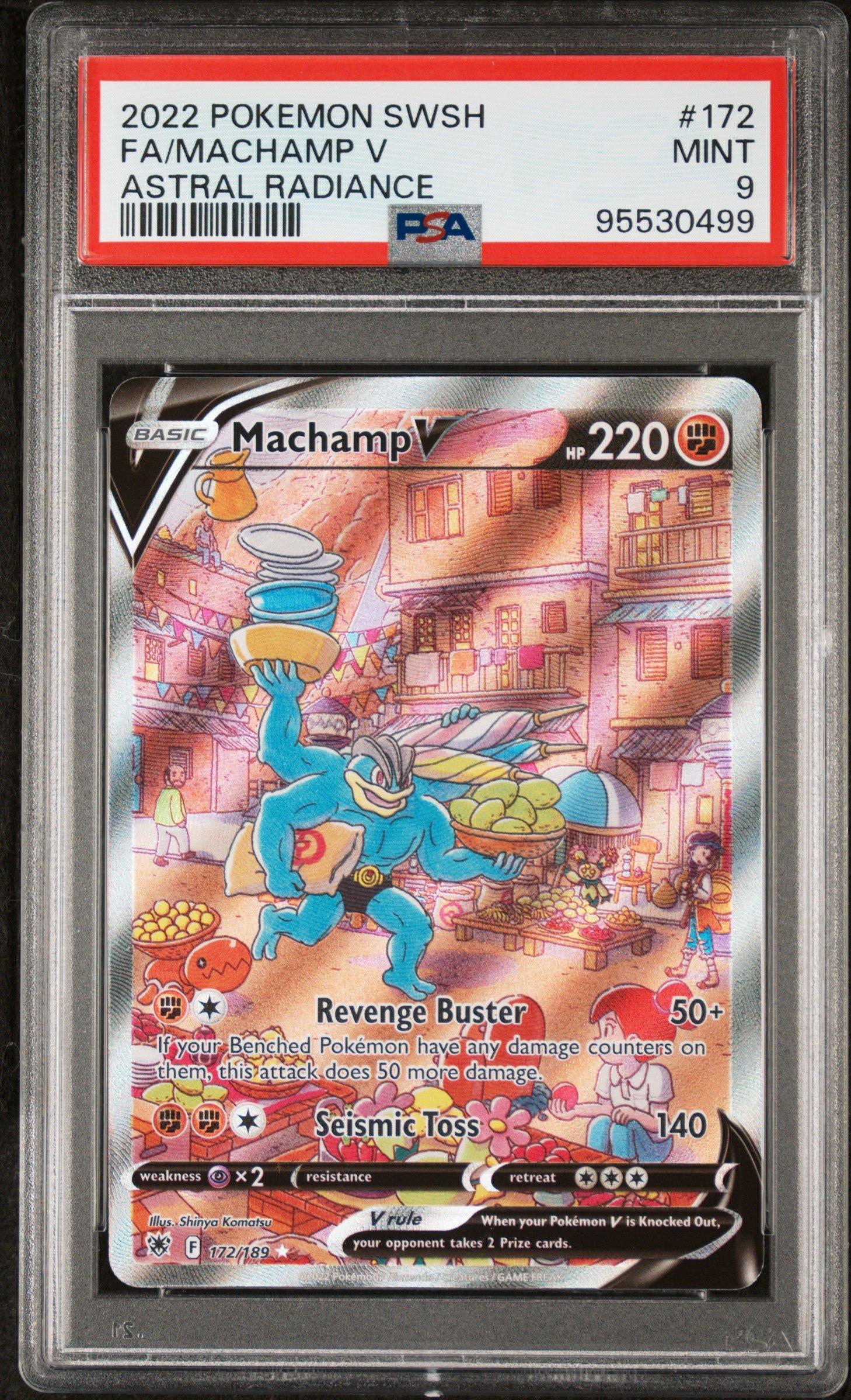 2022 Pokemon Sword & Shield Astral Radiance 172 Full Art/machamp V PSA ...