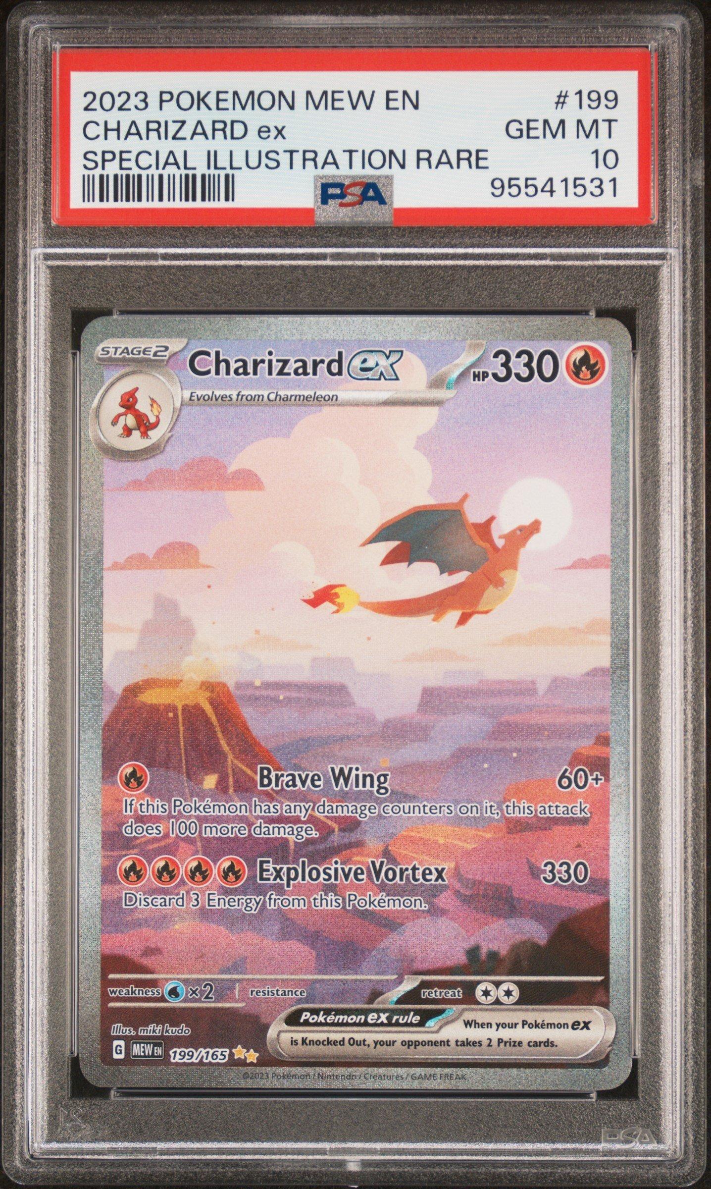 2023 Pokemon Mew En-151 199 Charizard Ex Special Illustration Rare PSA ...