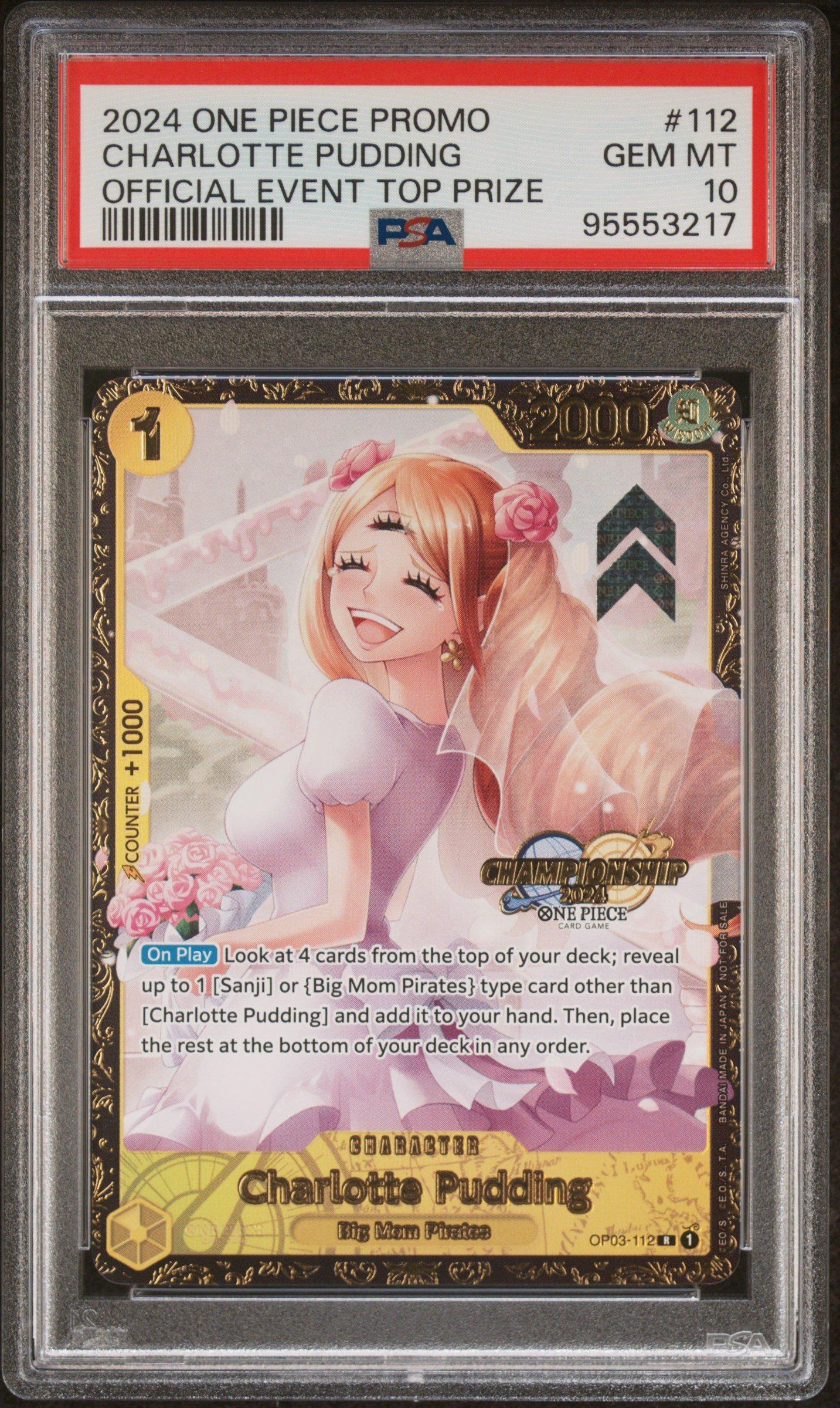 2024 One Piece Promos 112 Charlotte Pudding Official Event Top Prize ...