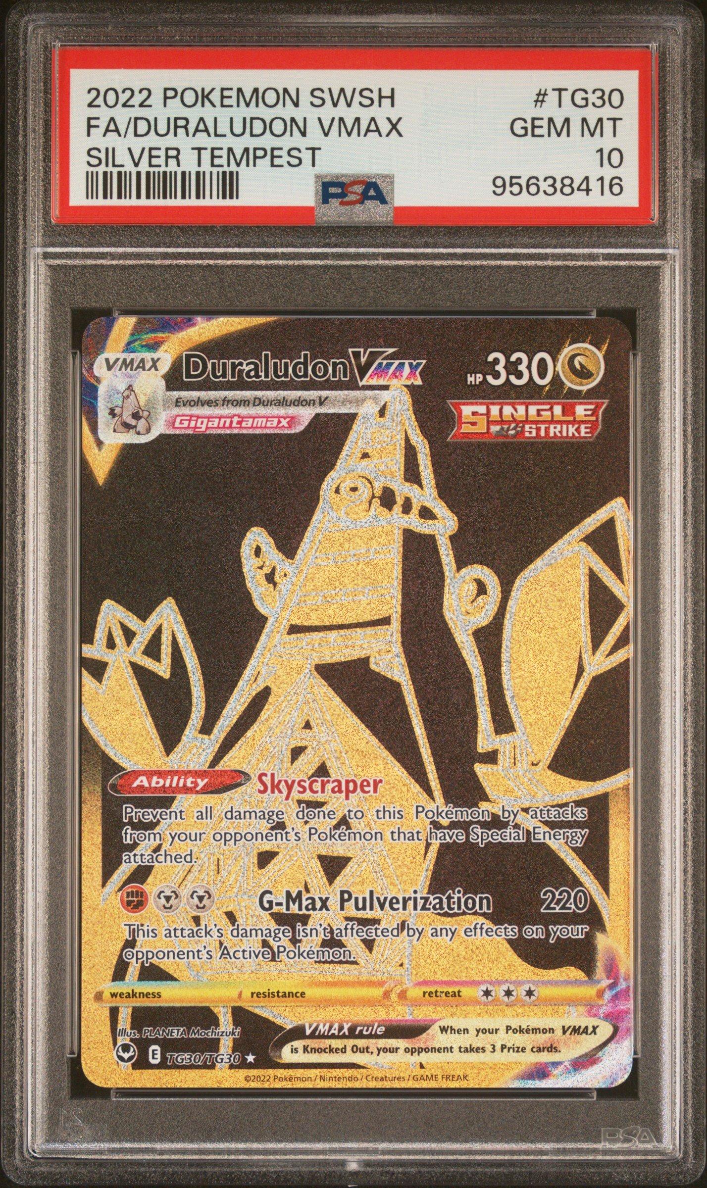 2022 Pokemon Sword & Shield Silver Tempest Tg30 Full Art/duraludon Vmax ...