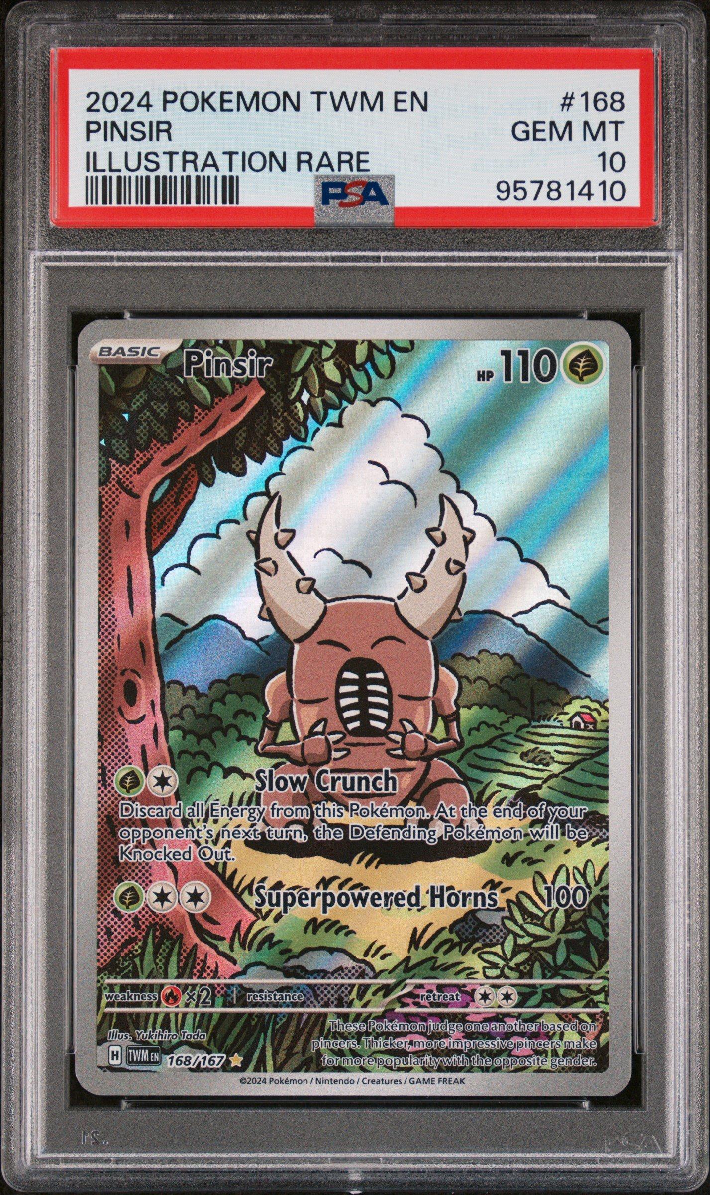 2024 Pokemon Twm En-twilight Masquerade 168 Pinsir Illustration Rare PSA 10 | GameStop