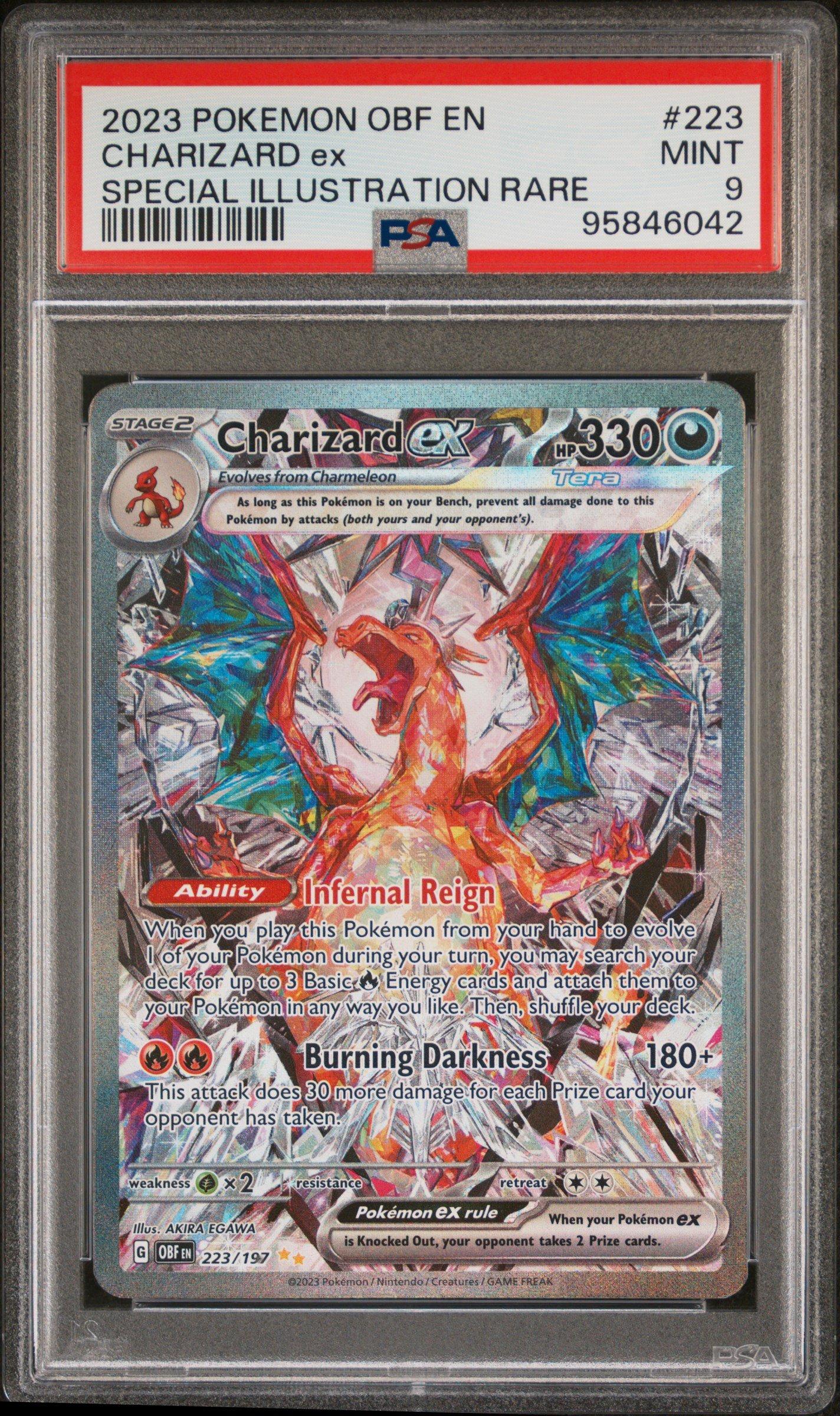 2023 Pokemon Obf En-obsidian Flames 223 Charizard Ex PSA 9 | GameStop