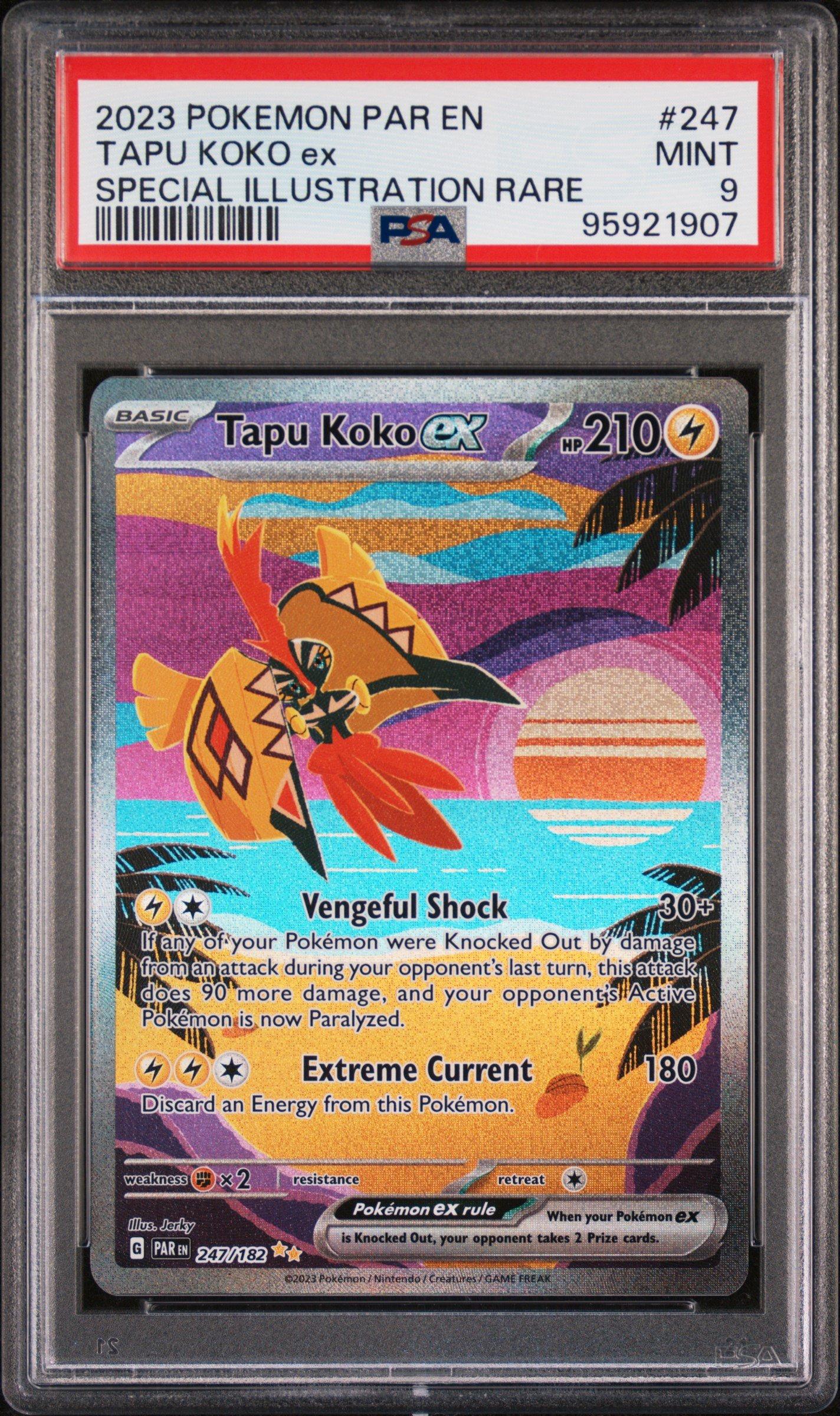 2023 Pokemon Par En-paradox Rift 247 Tapu Koko Ex Special Illustration Rare PSA 9 | GameStop