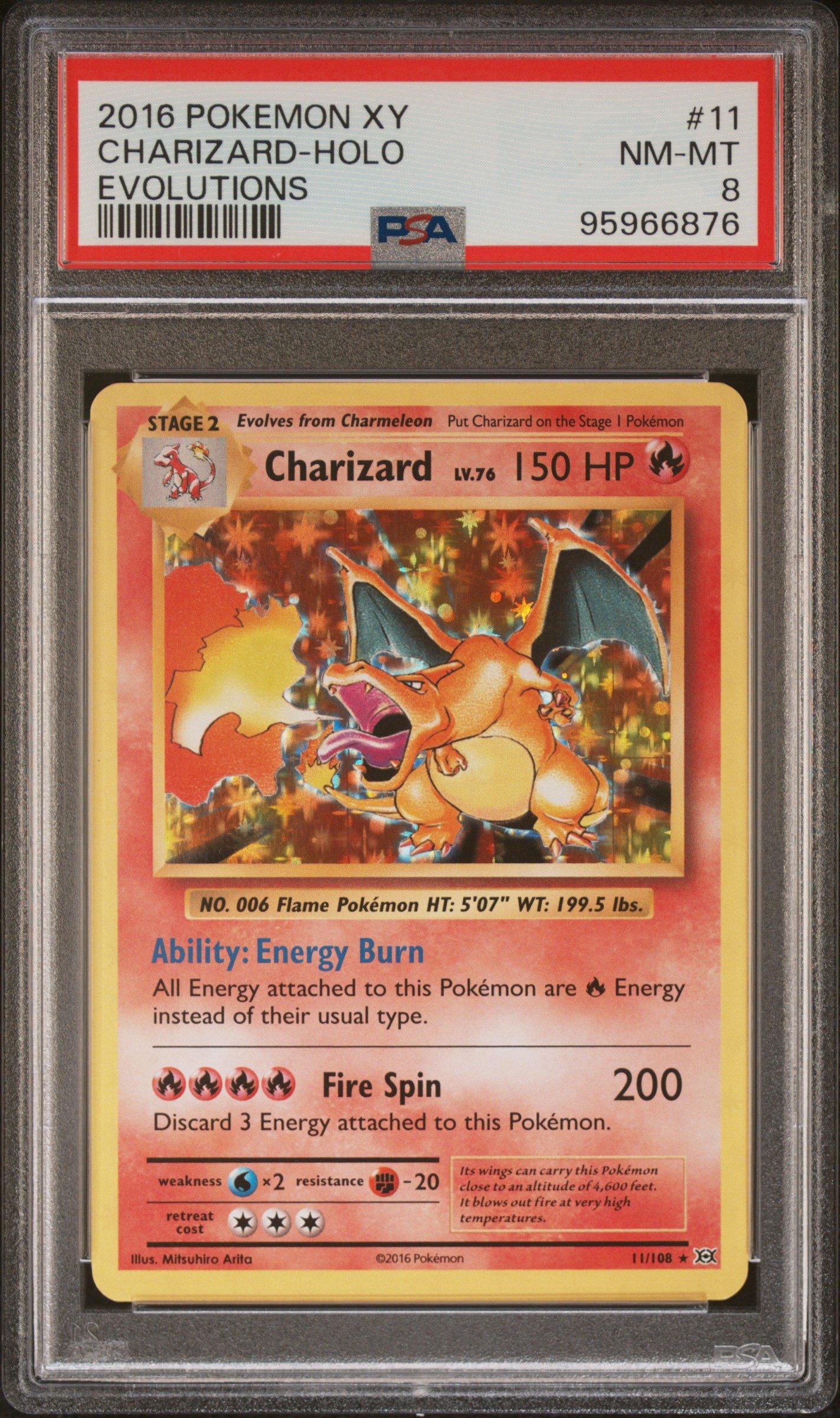2016 Pokemon Xy Evolutions 11 Charizard-holo PSA 8 | GameStop