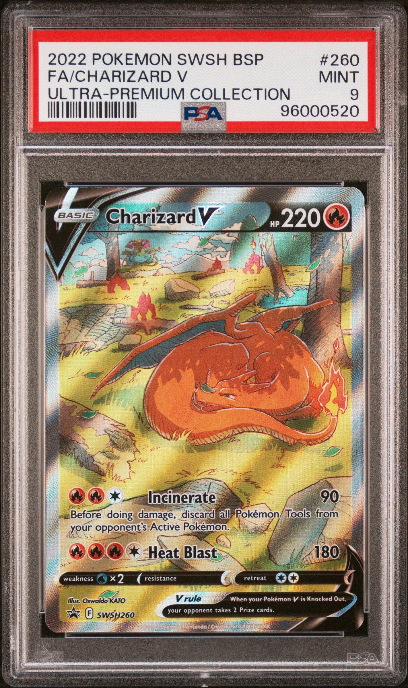 2022 Pokemon Swsh Black Star Promo 260 Full Art/charizard V Sword ...
