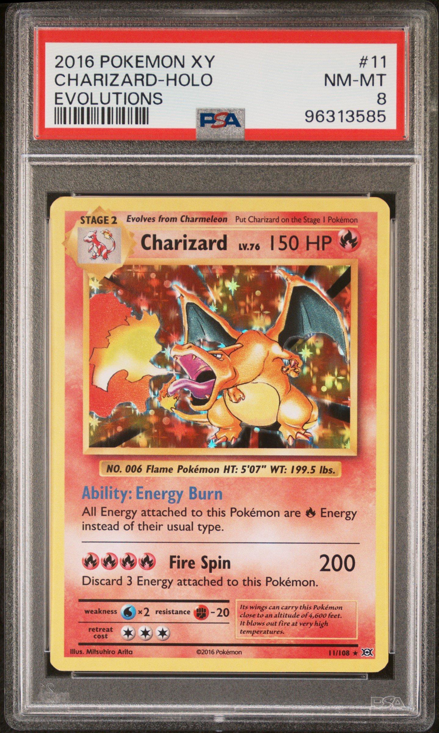 2016 Pokemon Xy Evolutions 11 Charizard-holo PSA 8 | GameStop