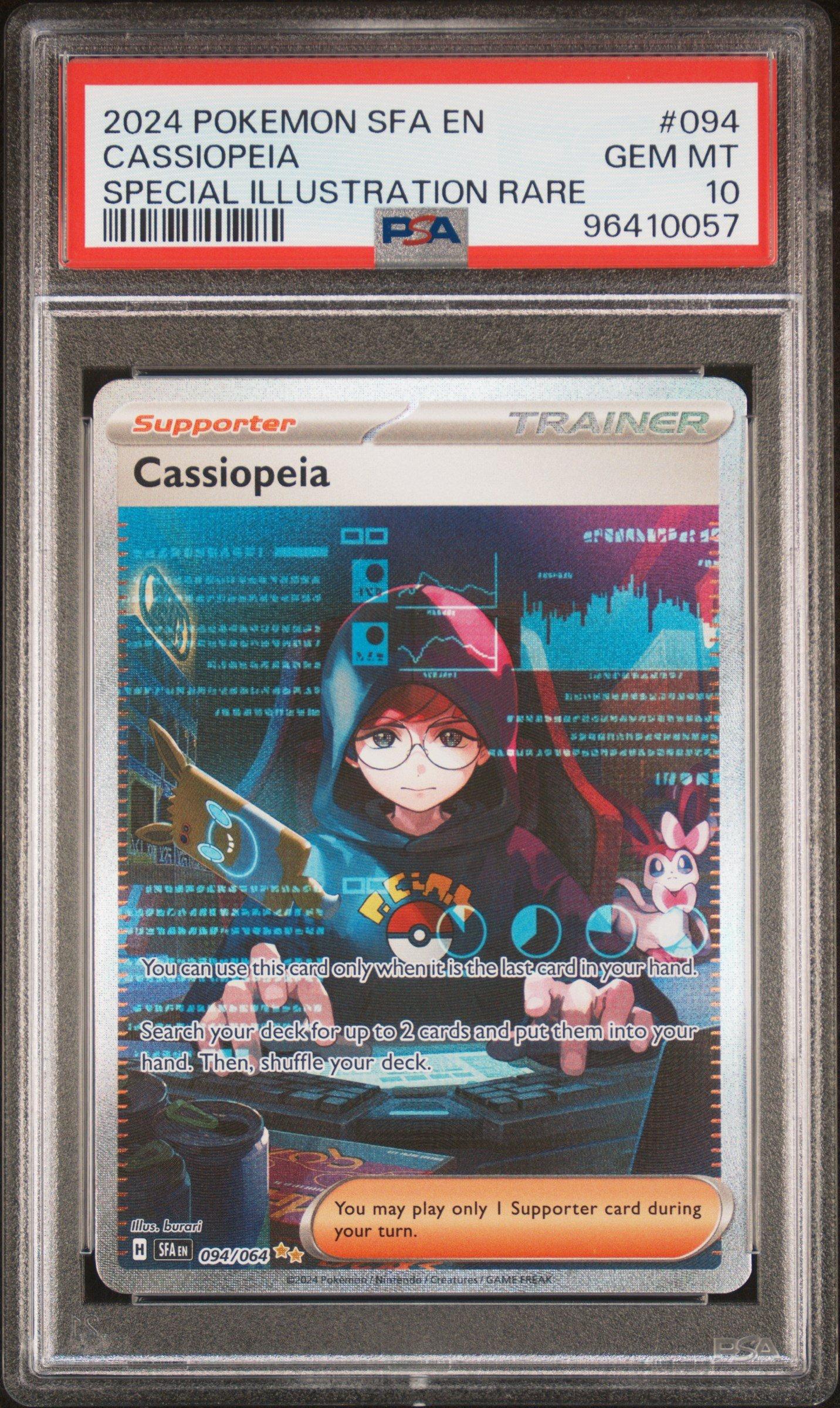 2024 Pokemon Sfa En-shrouded Fable 094 Cassiopeia Special Illustration Rare PSA 10 | GameStop