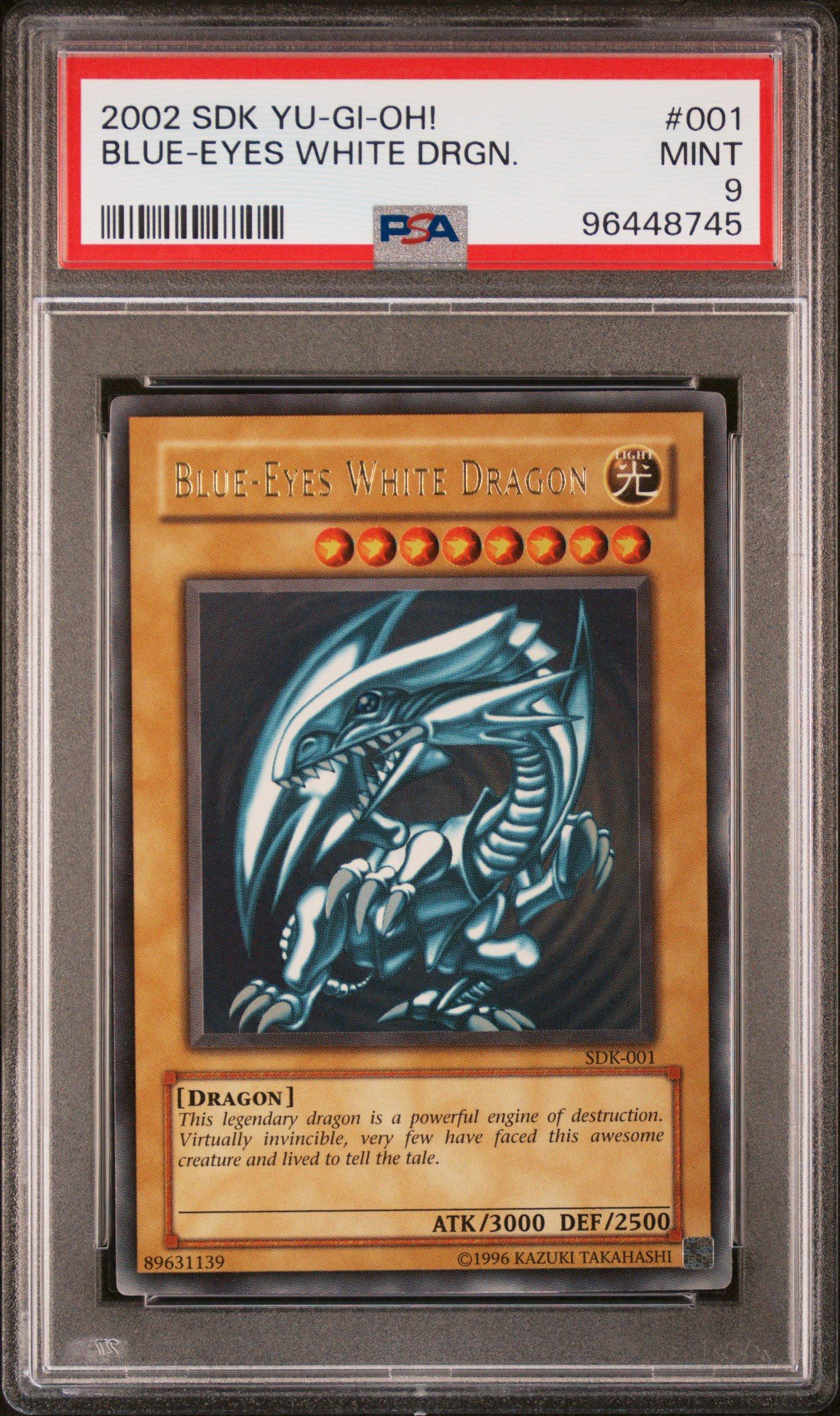 2002 Yu-gi-oh! Starter Deck: Kaiba 001 Blue-eyes White Dragon PSA 9 ...