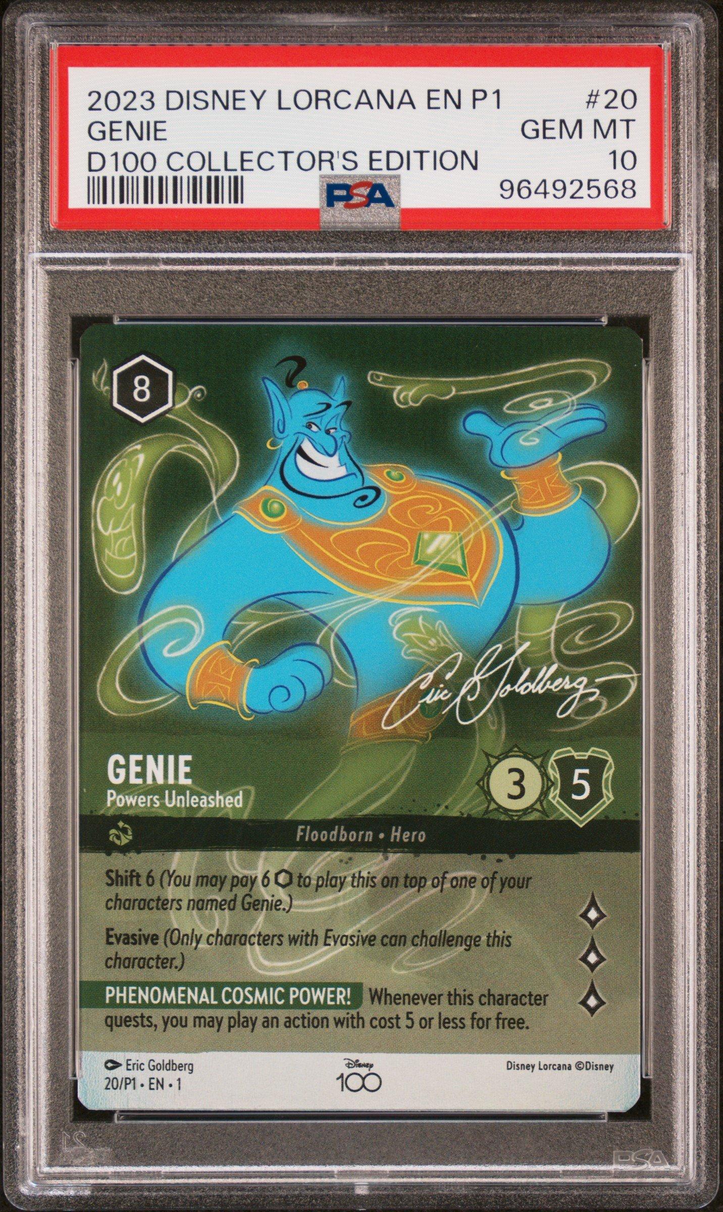 2023 Disney Lorcana En P1-promo 20 Genie - Powers Unleashed Disney100 ...