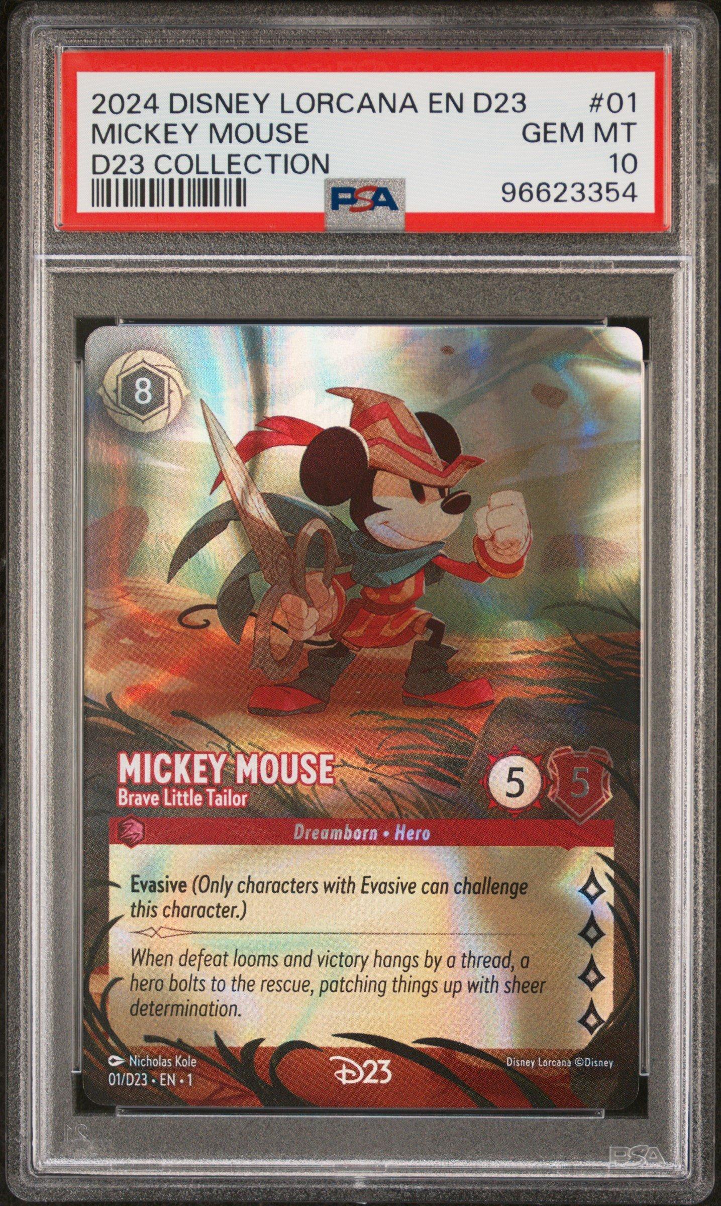 2024 Disney Lorcana En D23-d23 Expo Promo 01 Mickey Mouse - Brave ...