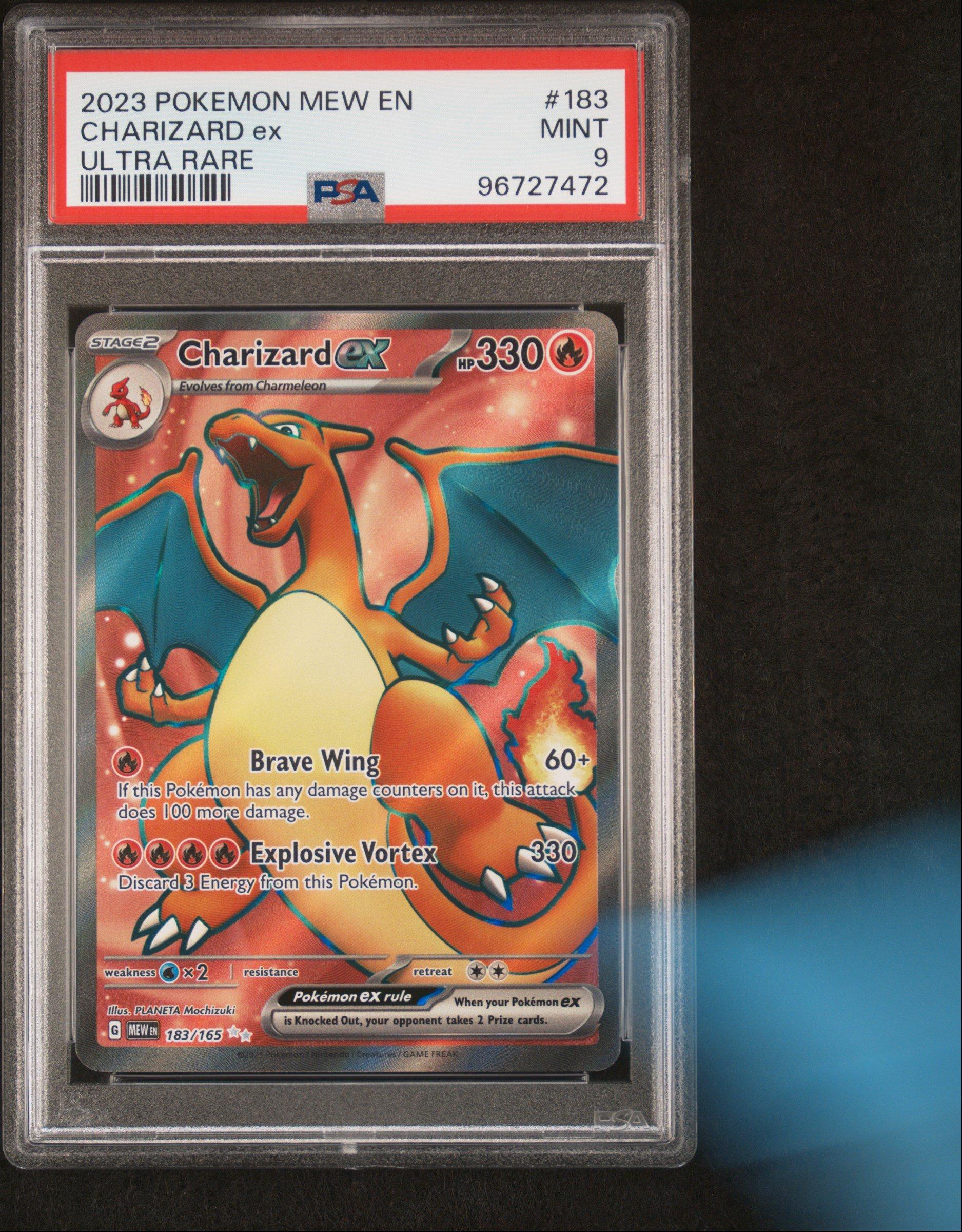 2023 Pokemon Mew En-151 183 Charizard Ex Ultra Rare PSA 9 | GameStop