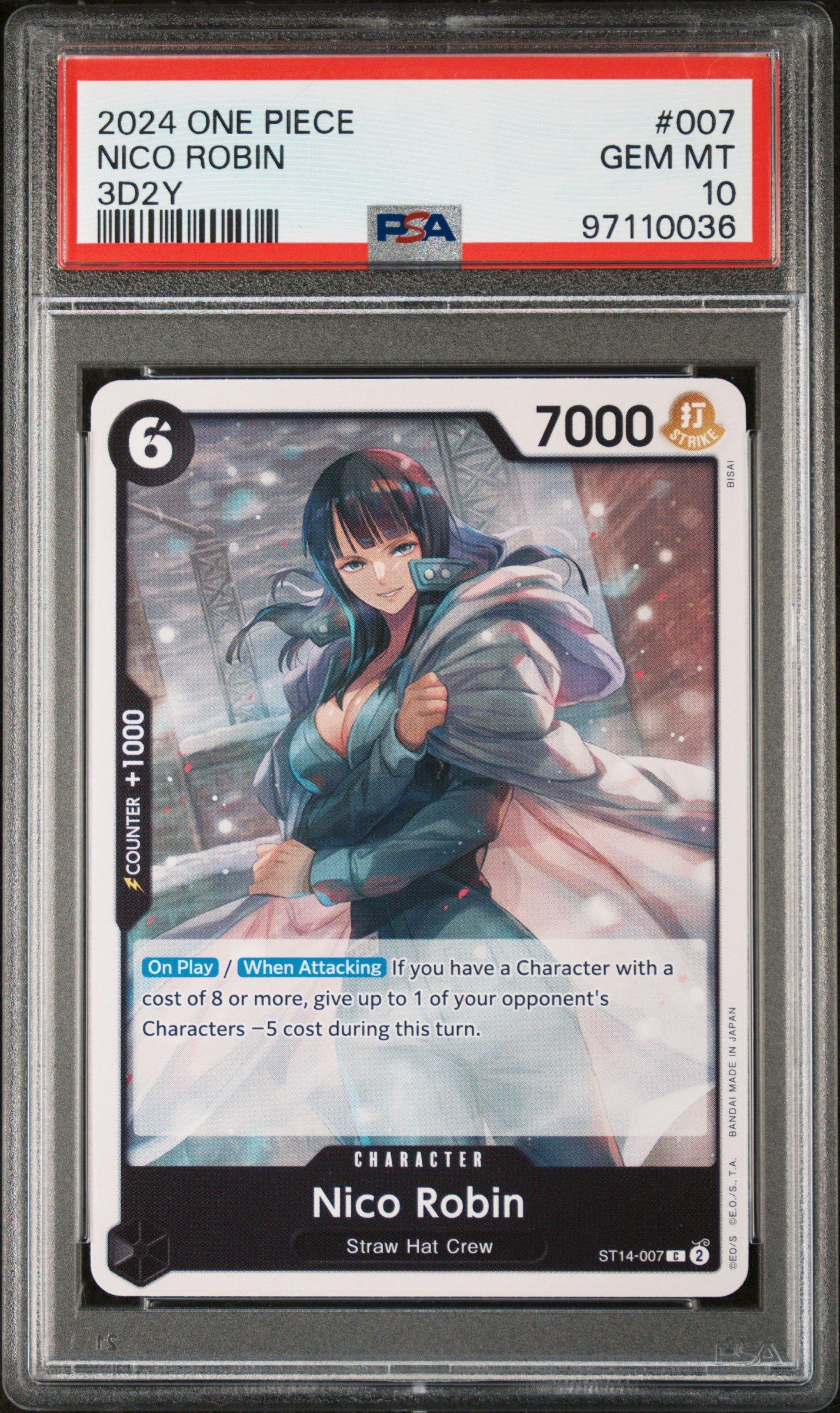 2024 One Piece Starter Deck-3d2y 007 Nico Robin PSA 10 | GameStop