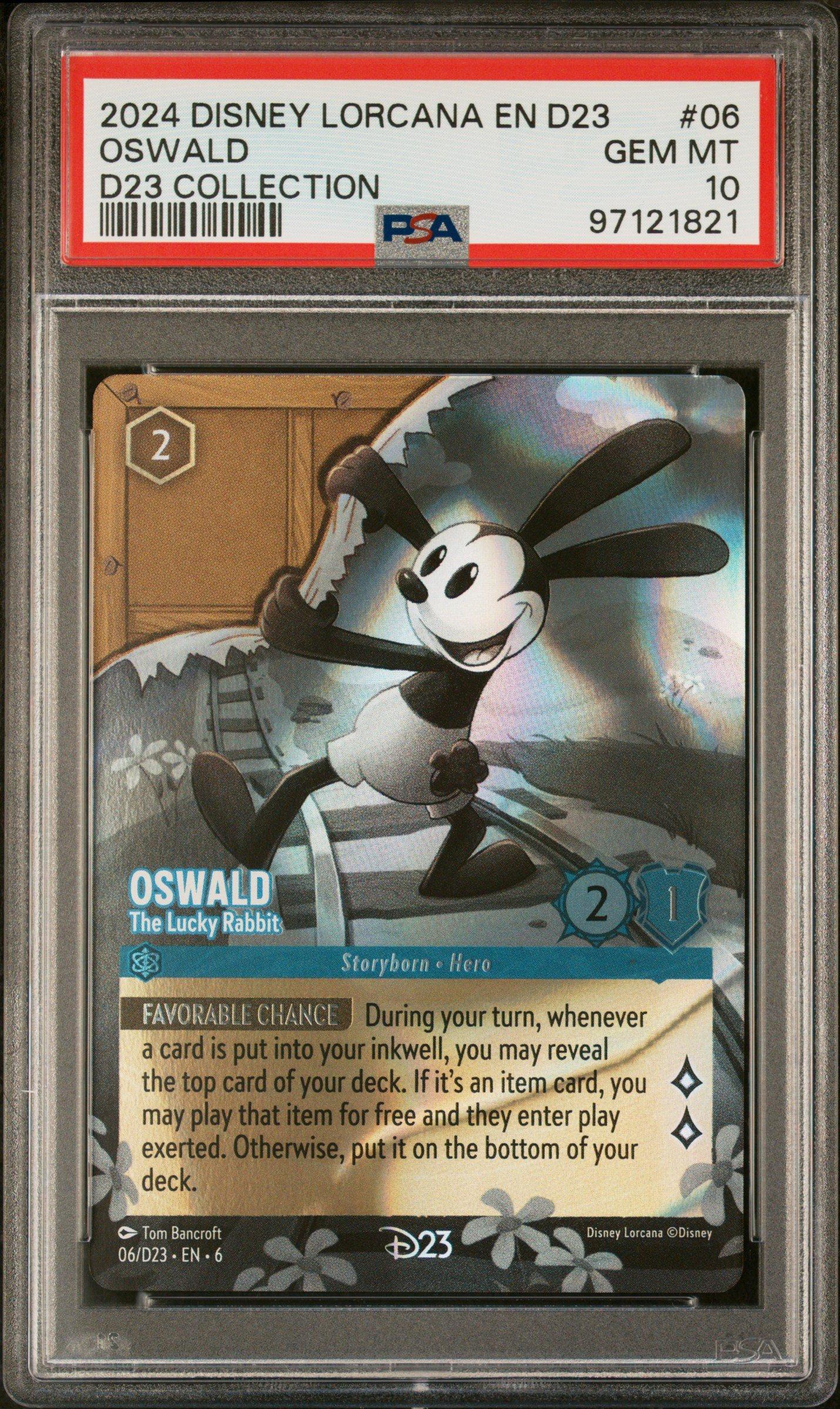 2024 Disney Lorcana En D23-d23 Expo Promo 06 Oswald - The Lucky Rabbit ...