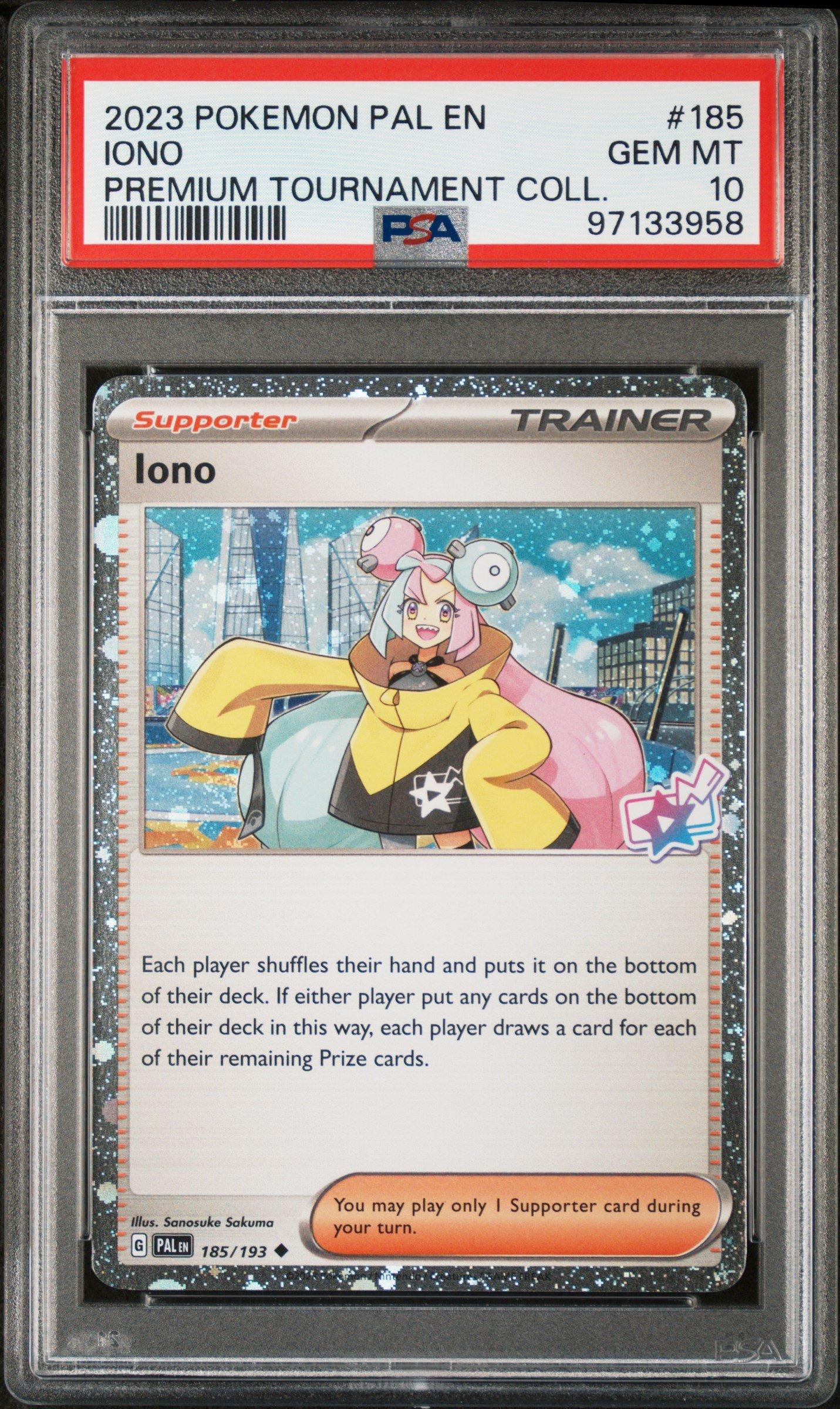 2023 Pokemon Pal En-paldea Evolved 185 Iono Iono Premium Tournament ...