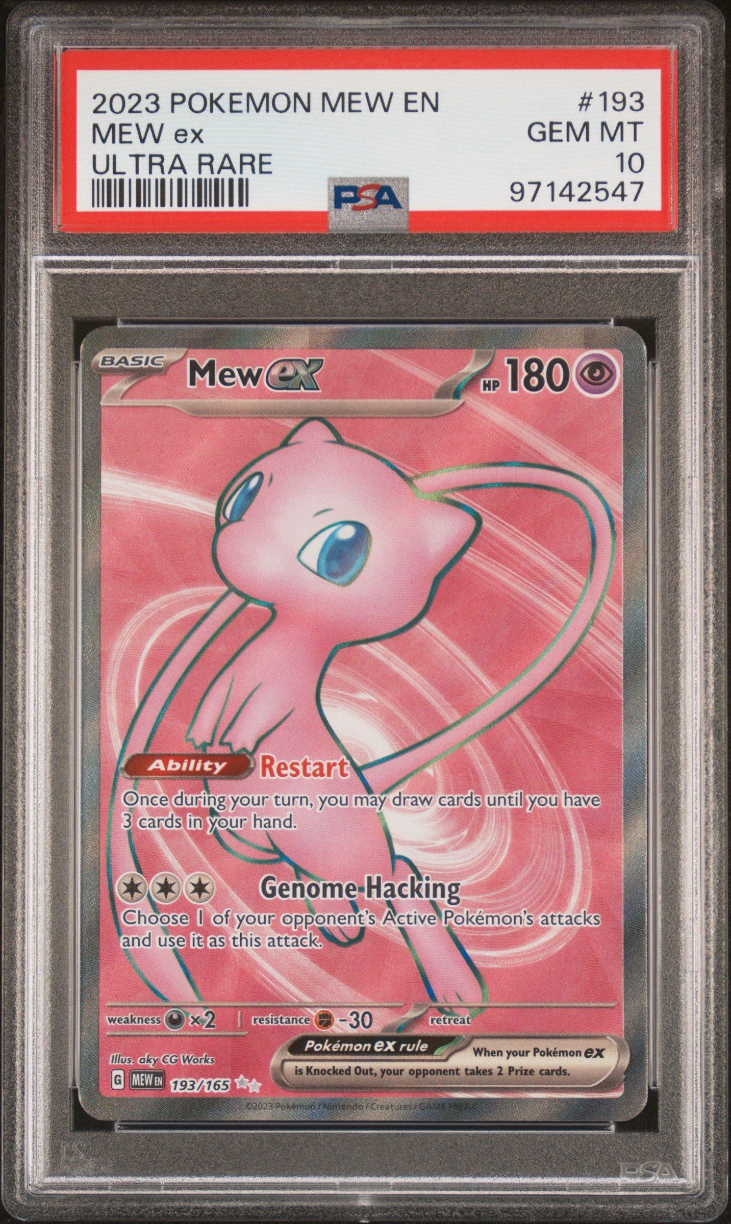 2023 Pokemon Mew En-151 193 Mew Ex Ultra Rare PSA 10 | GameStop