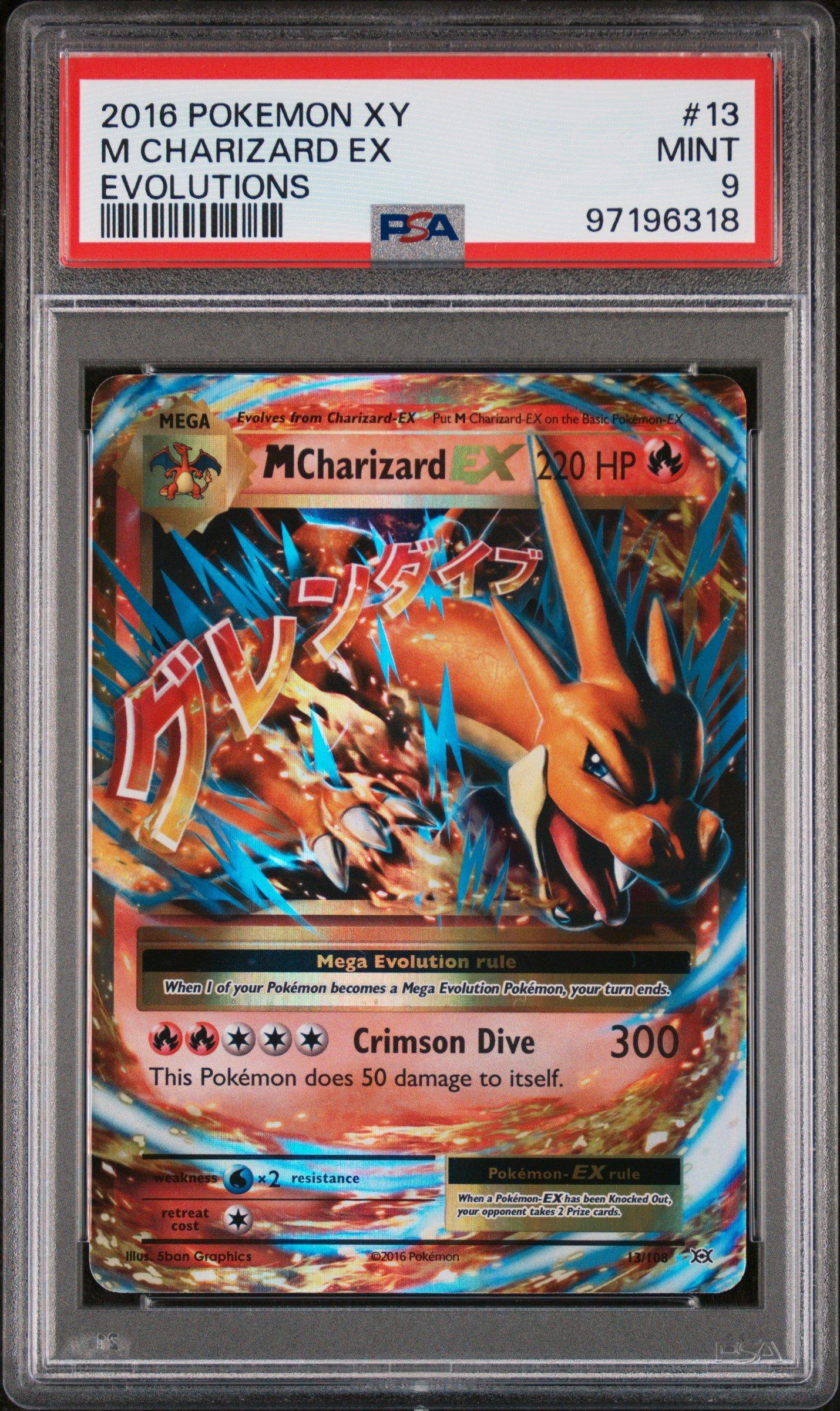 2016 Pokemon Xy Evolutions 13 M Charizard Ex PSA 9 | GameStop