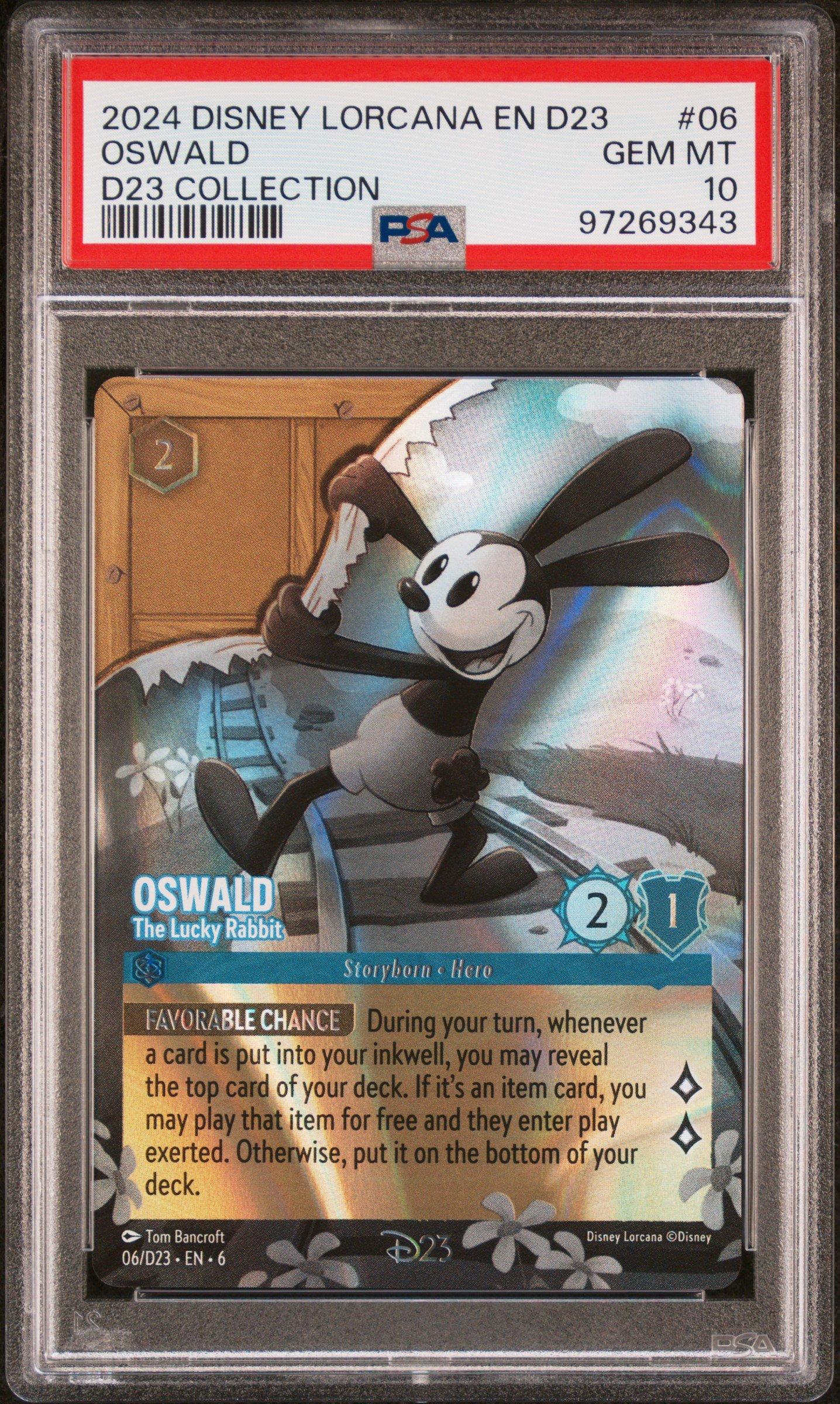 2024 Disney Lorcana En D23-d23 Expo Promo 06 Oswald - The Lucky Rabbit ...