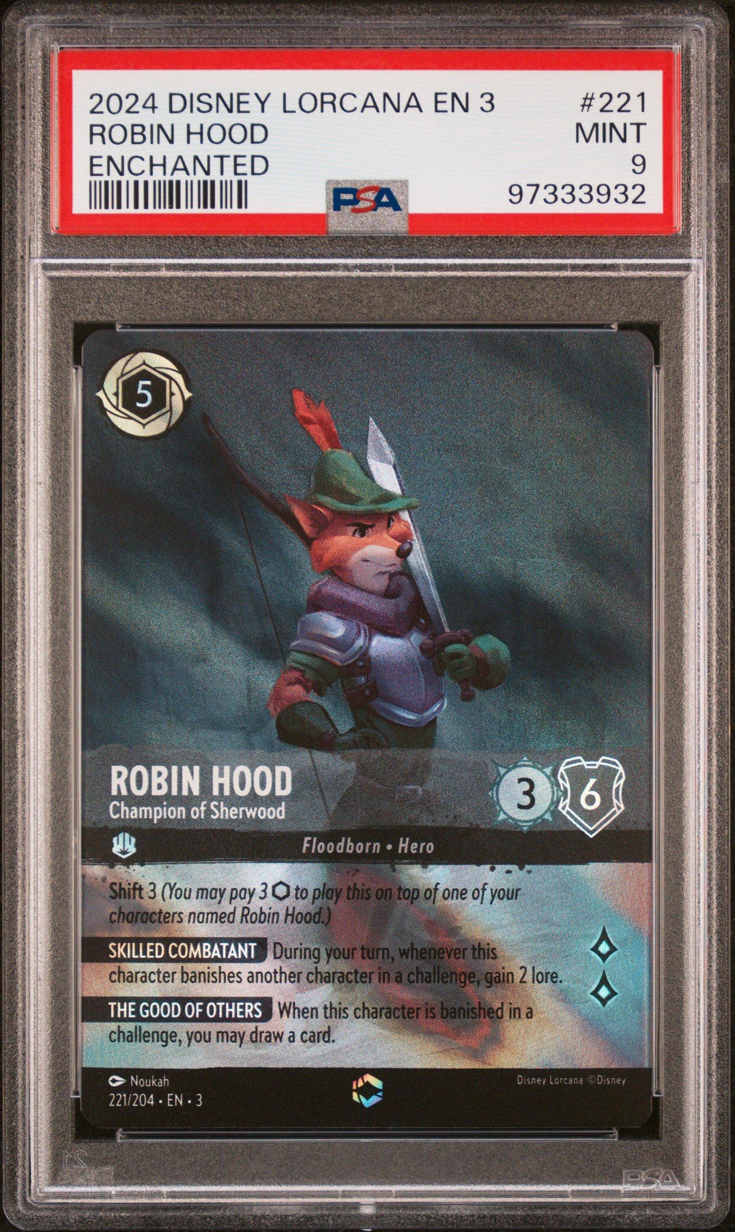 2024 Disney Lorcana En 3-into The Inklands 221 Robin Hood - Champion Of ...