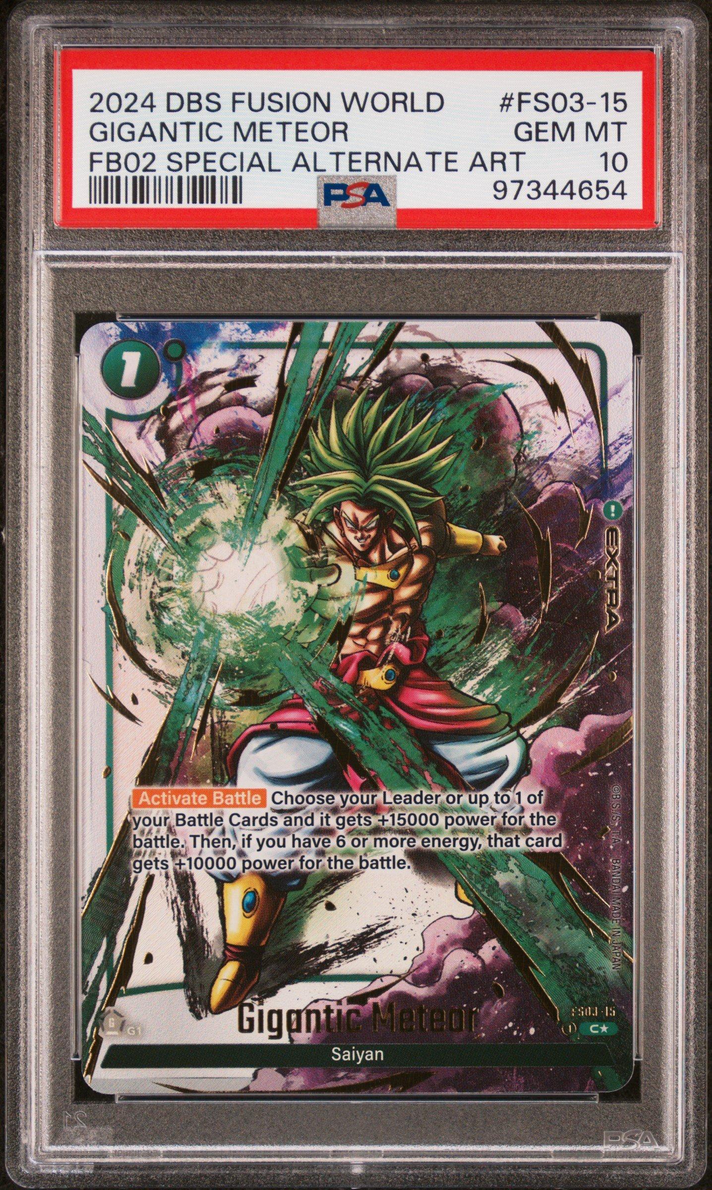 2024 Dragon Ball Super Card Game Fusion World Blazing Aura Fs03-15 Gigantic Meteor Fb02 Special ...