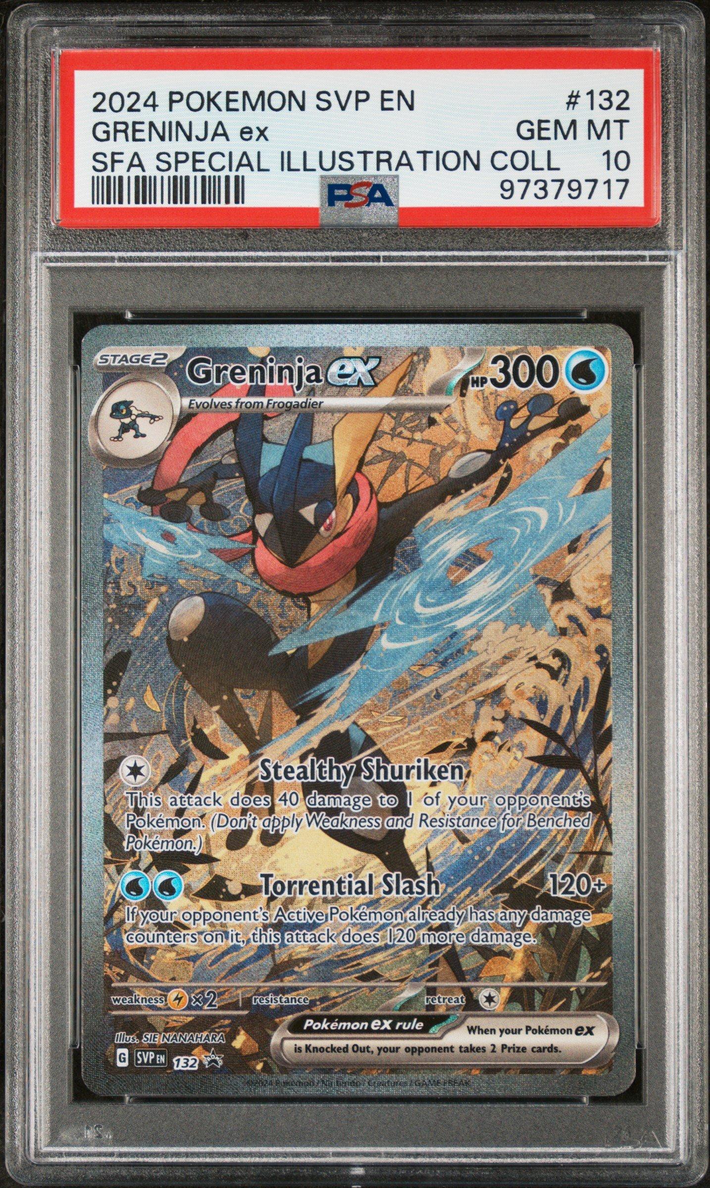 2024 Pokemon Svp En-sv Black Star Promo 132 Greninja Ex Shrouded Fable Special Illustration ...