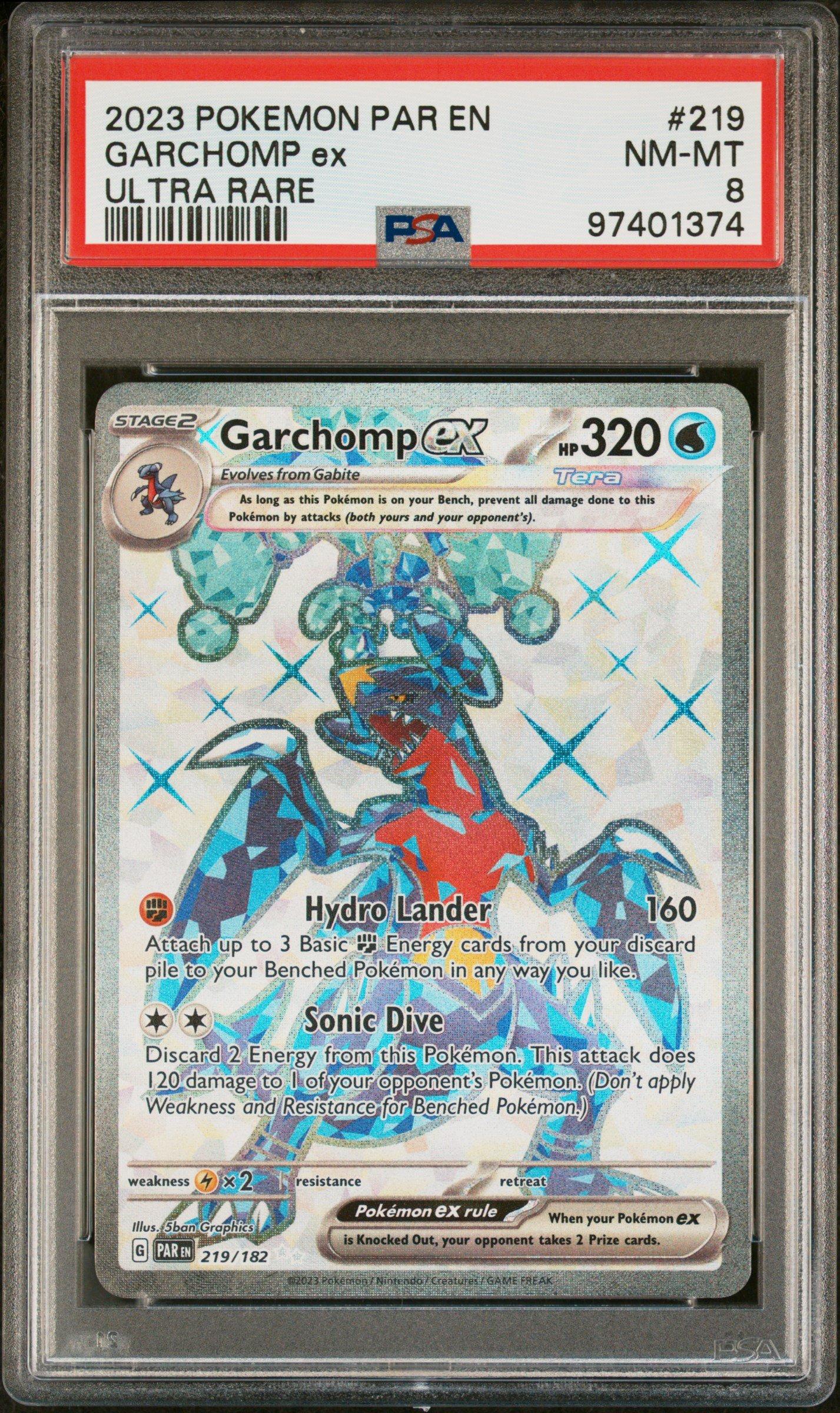 2023 Pokemon Par En-paradox Rift 219 Garchomp Ex Ultra Rare PSA 8 | GameStop