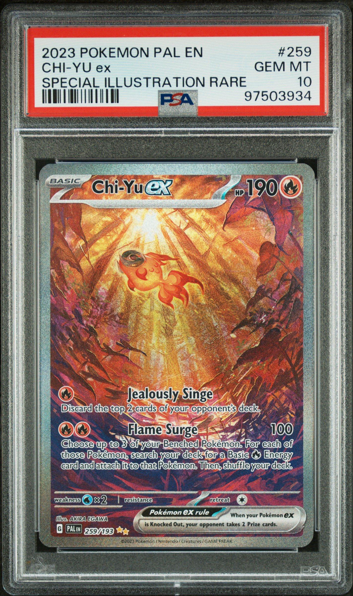 2023 Pokemon Pal En-paldea Evolved 259 Chi-yu Ex Special Illustration ...