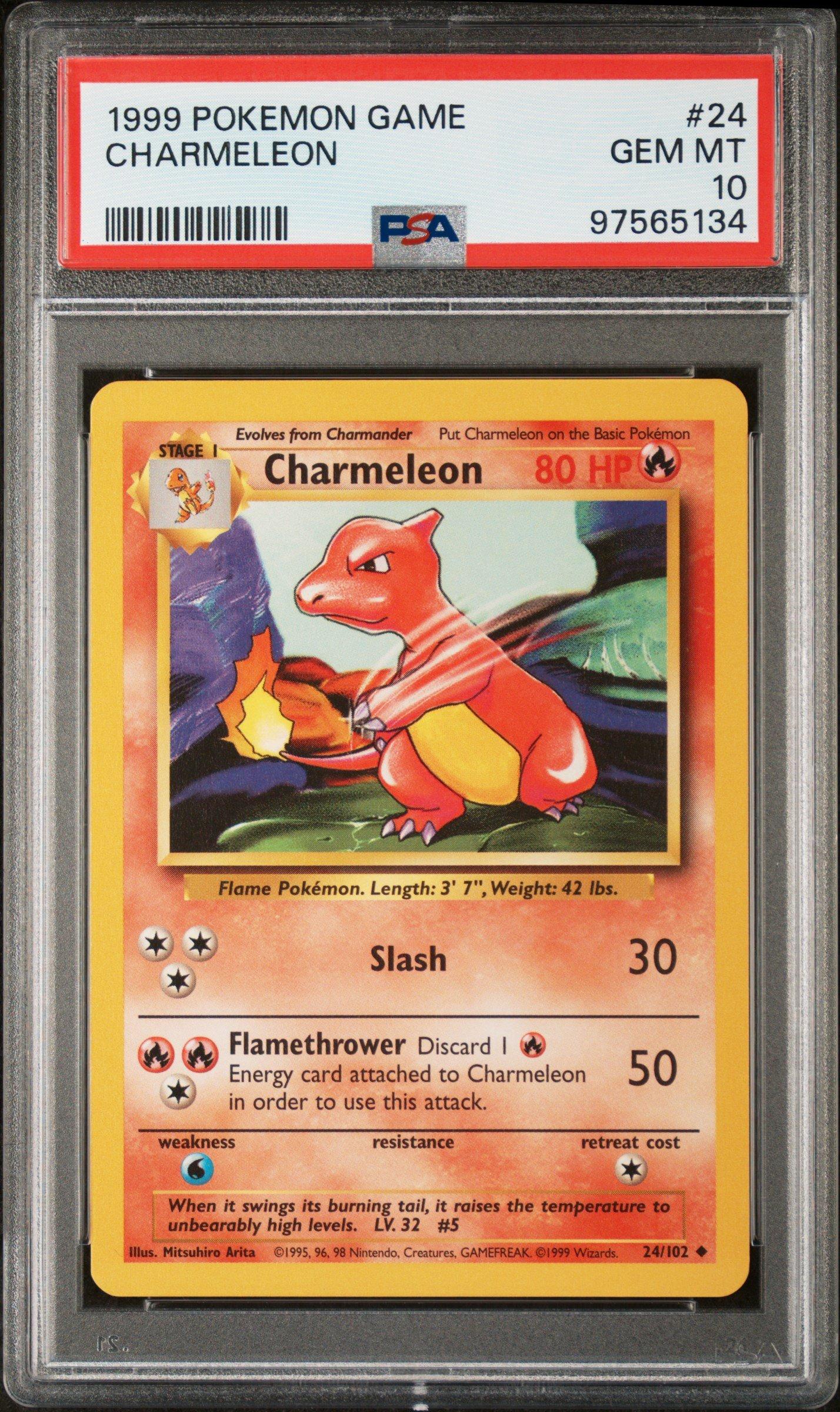 1999 Pokemon Game 24 Charmeleon PSA 10 | GameStop
