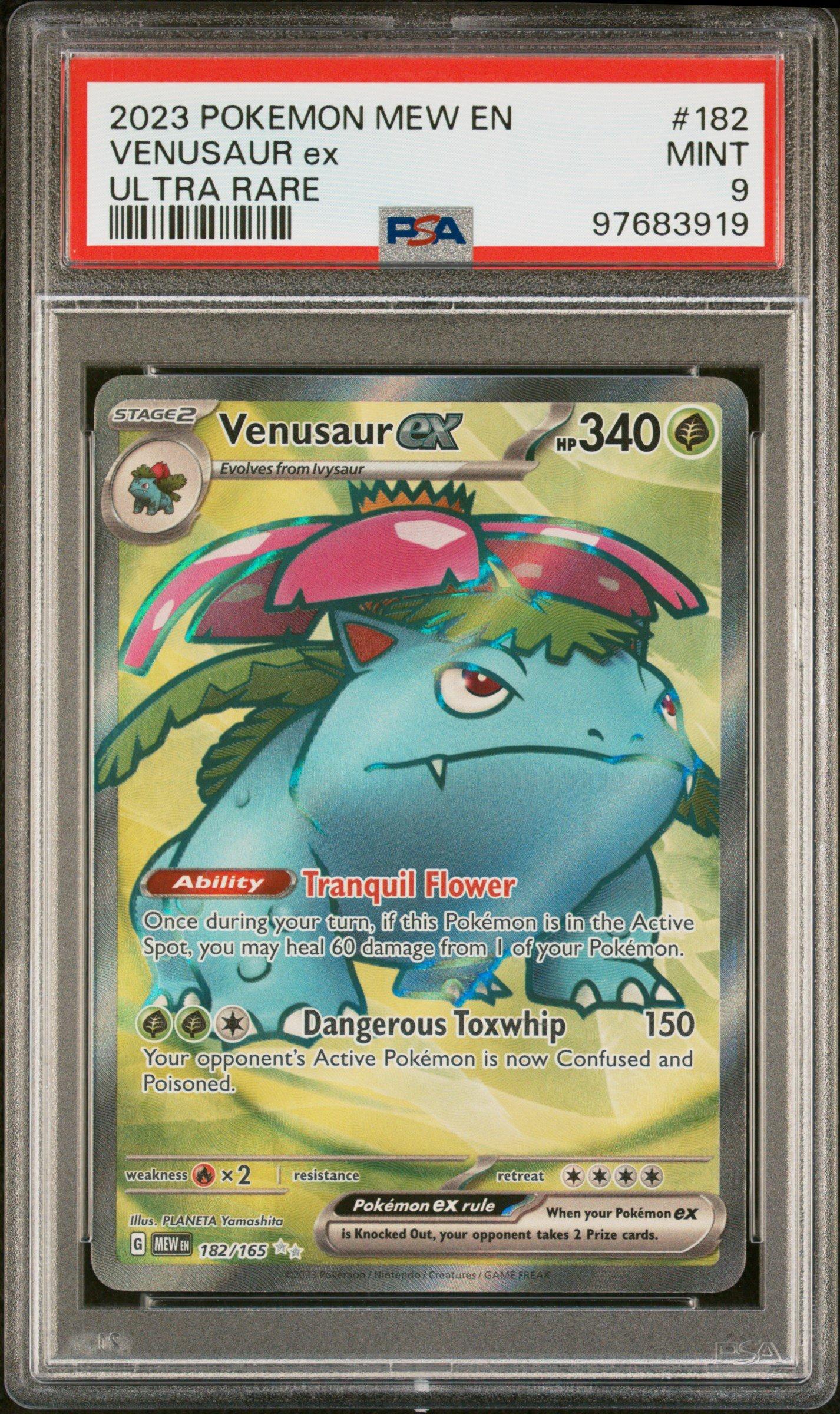 2023 Pokemon Mew En-151 182 Venusaur Ex Ultra Rare PSA 9 | GameStop