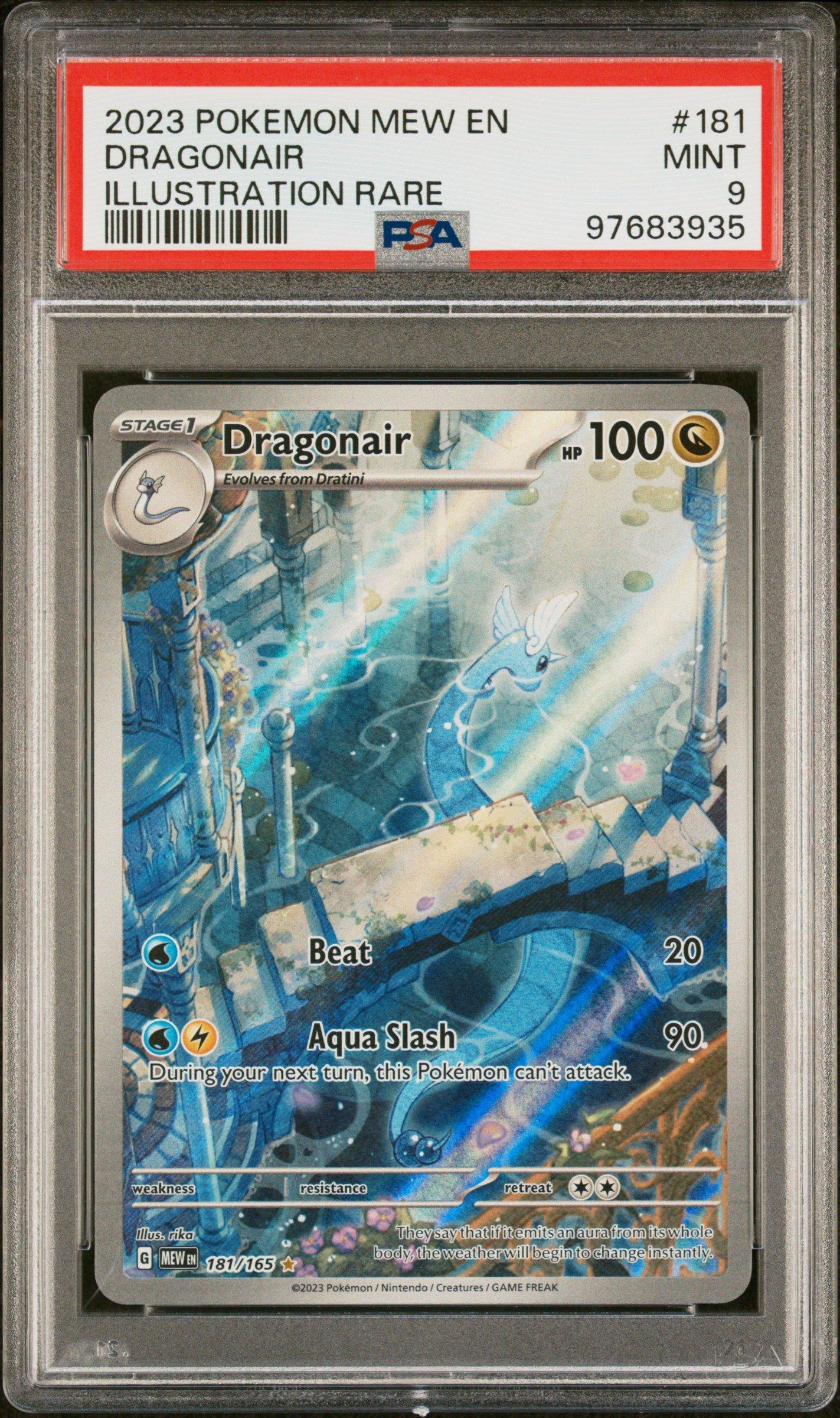 2023 Pokemon Mew En-151 181 Dragonair Illustration Rare PSA 9 | GameStop