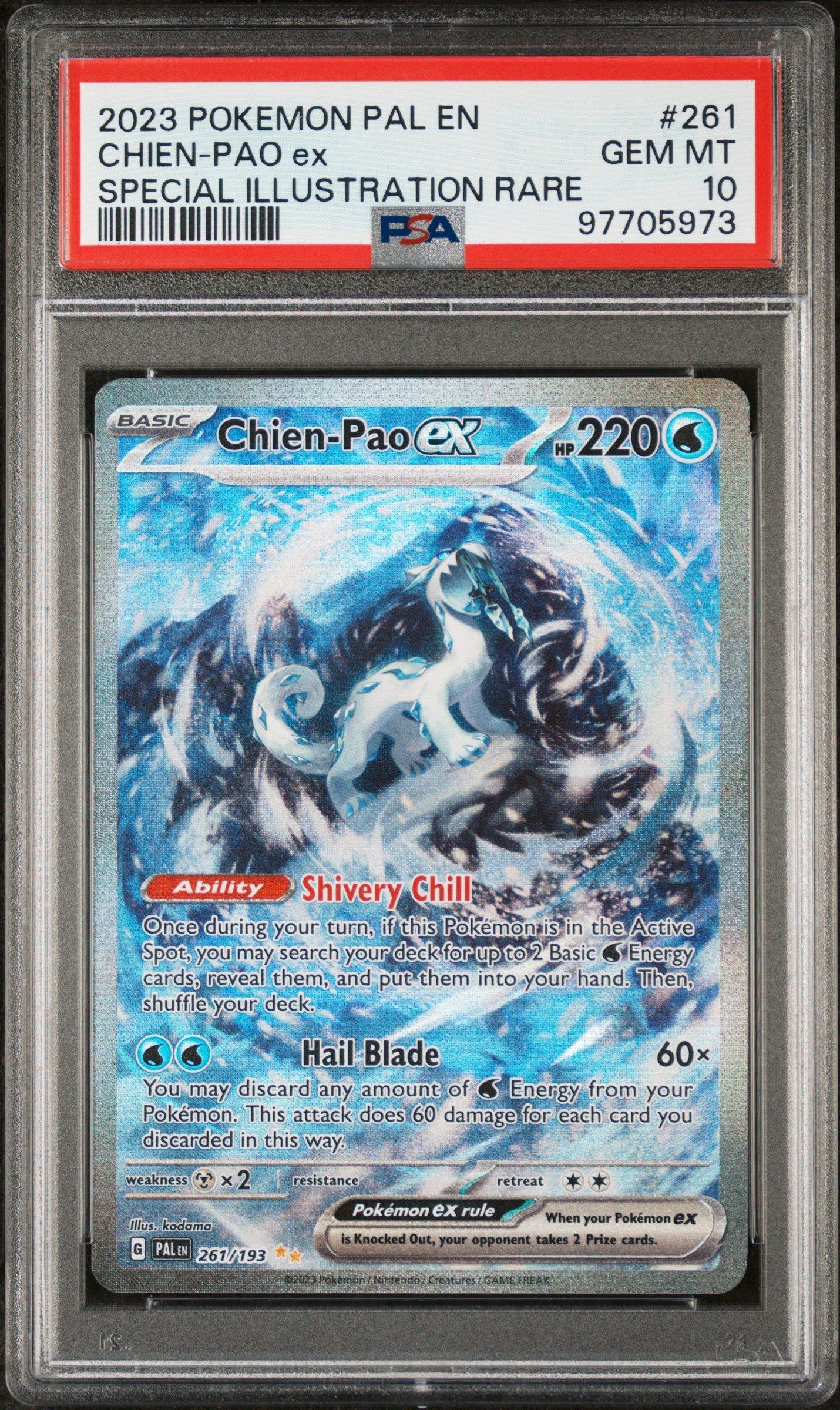 2023 Pokemon Pal En-paldea Evolved 261 Chien-pao Ex Special ...