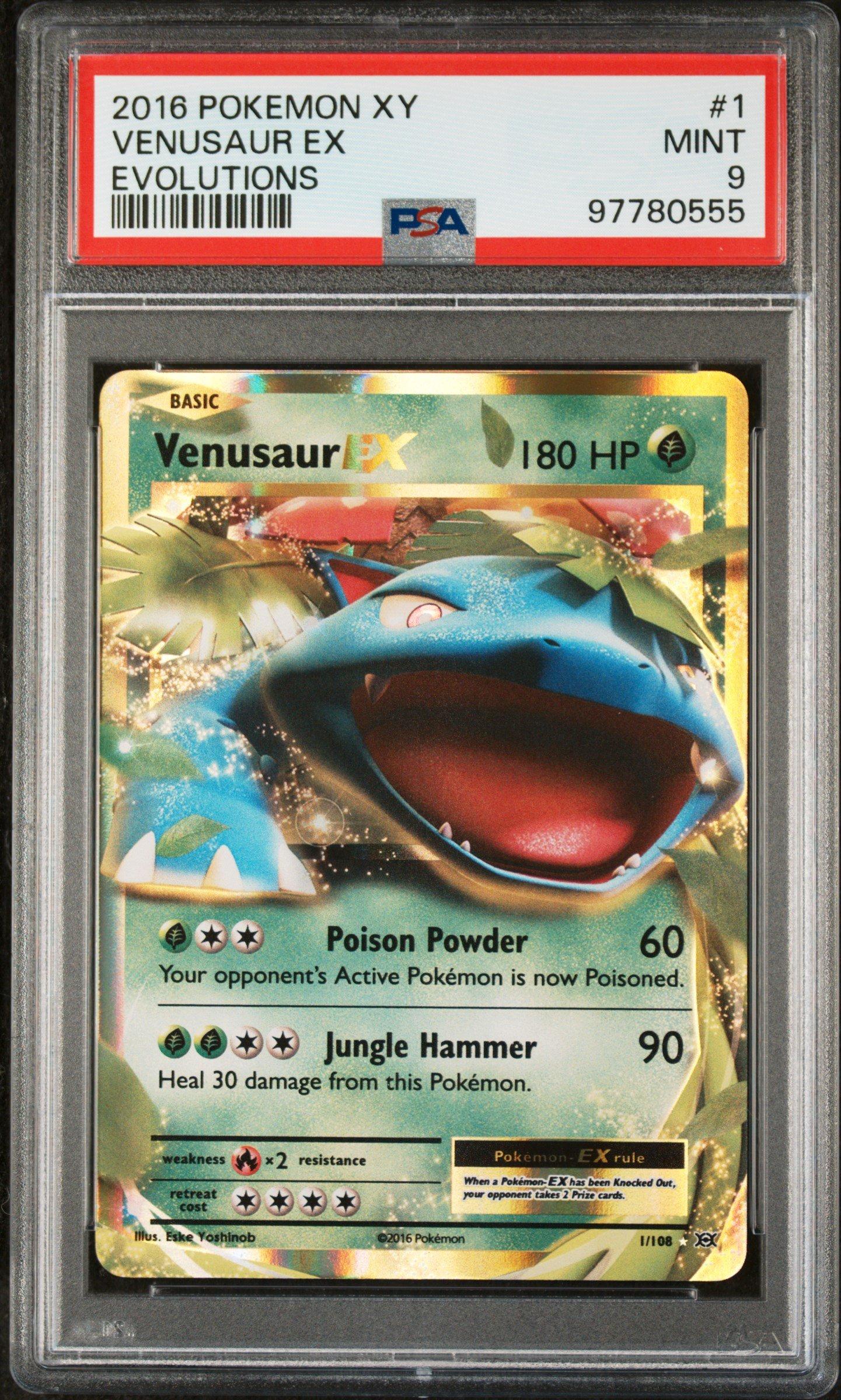 2016 Pokemon Xy Evolutions 1 Venusaur Ex PSA 9 | GameStop