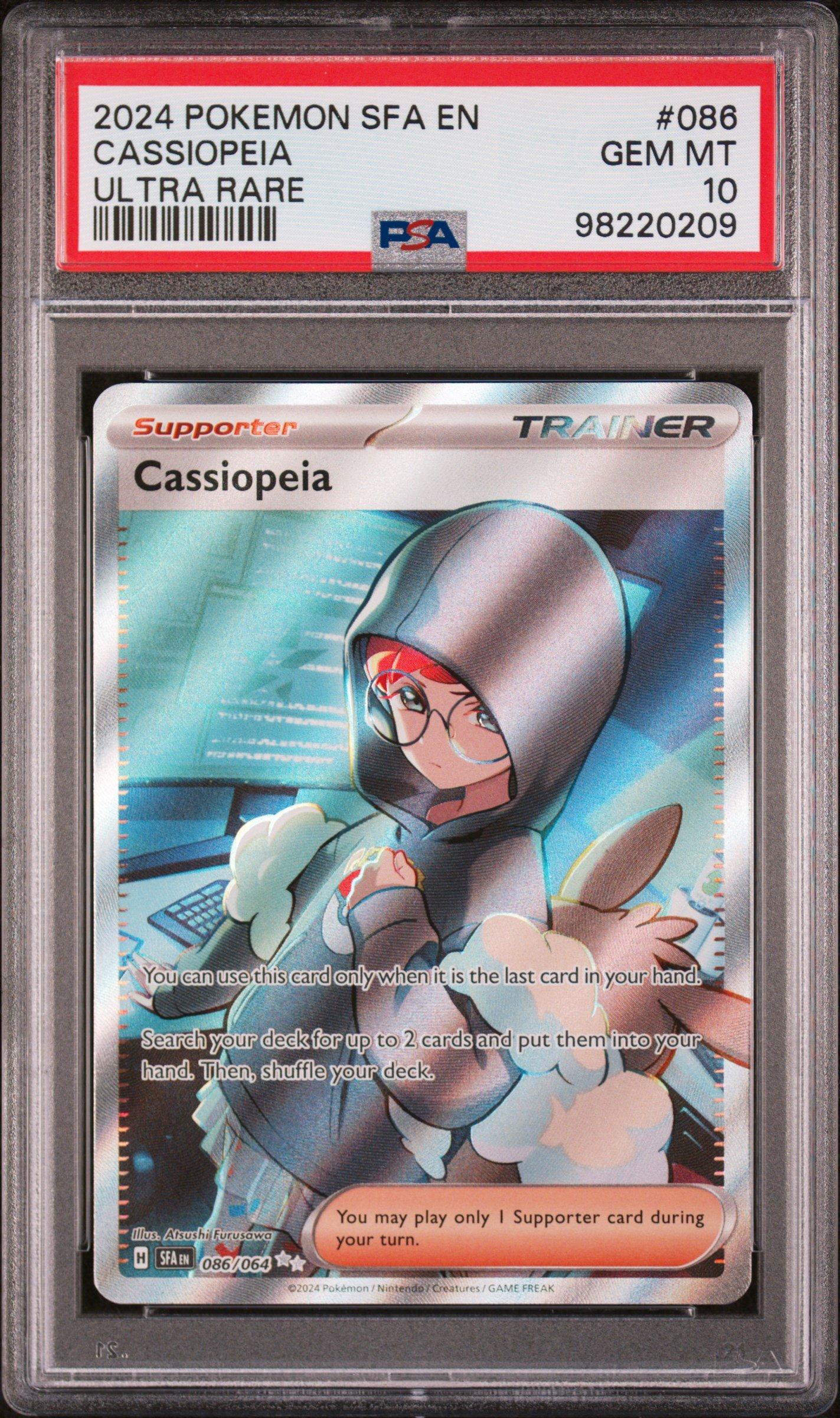 2024 Pokemon Sfa En-shrouded Fable 086 Cassiopeia Ultra Rare PSA 10 ...