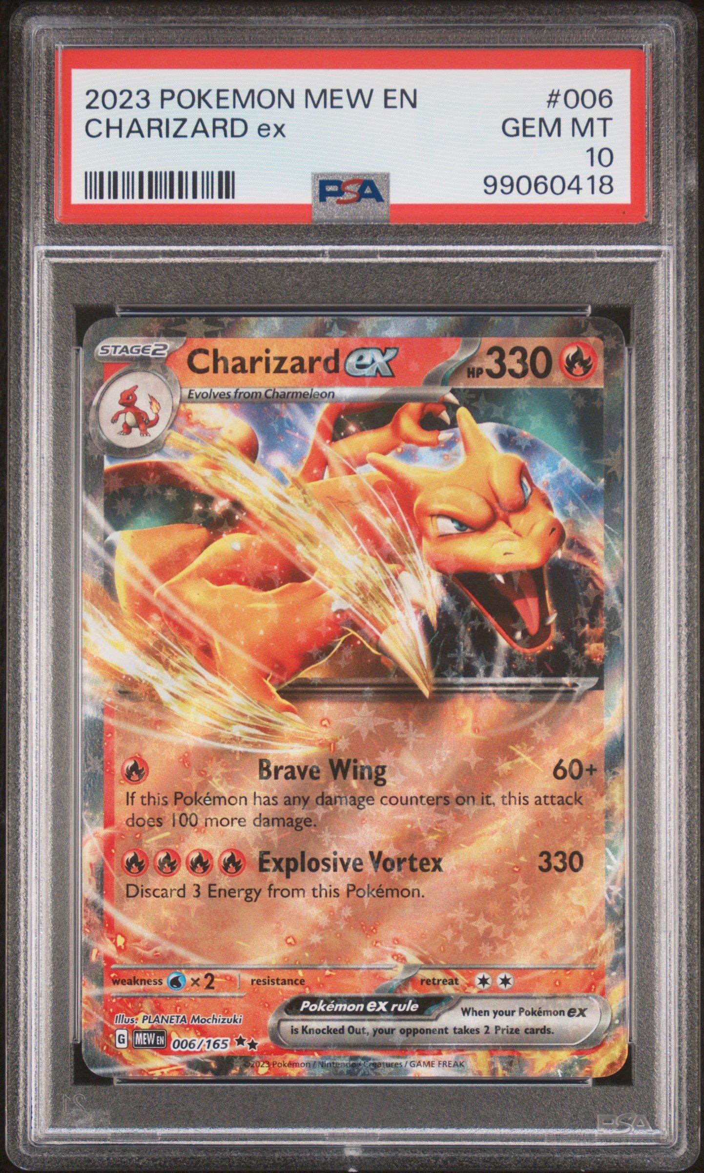 2023 Pokemon Mew En-151 006 Charizard Ex PSA 10 | GameStop