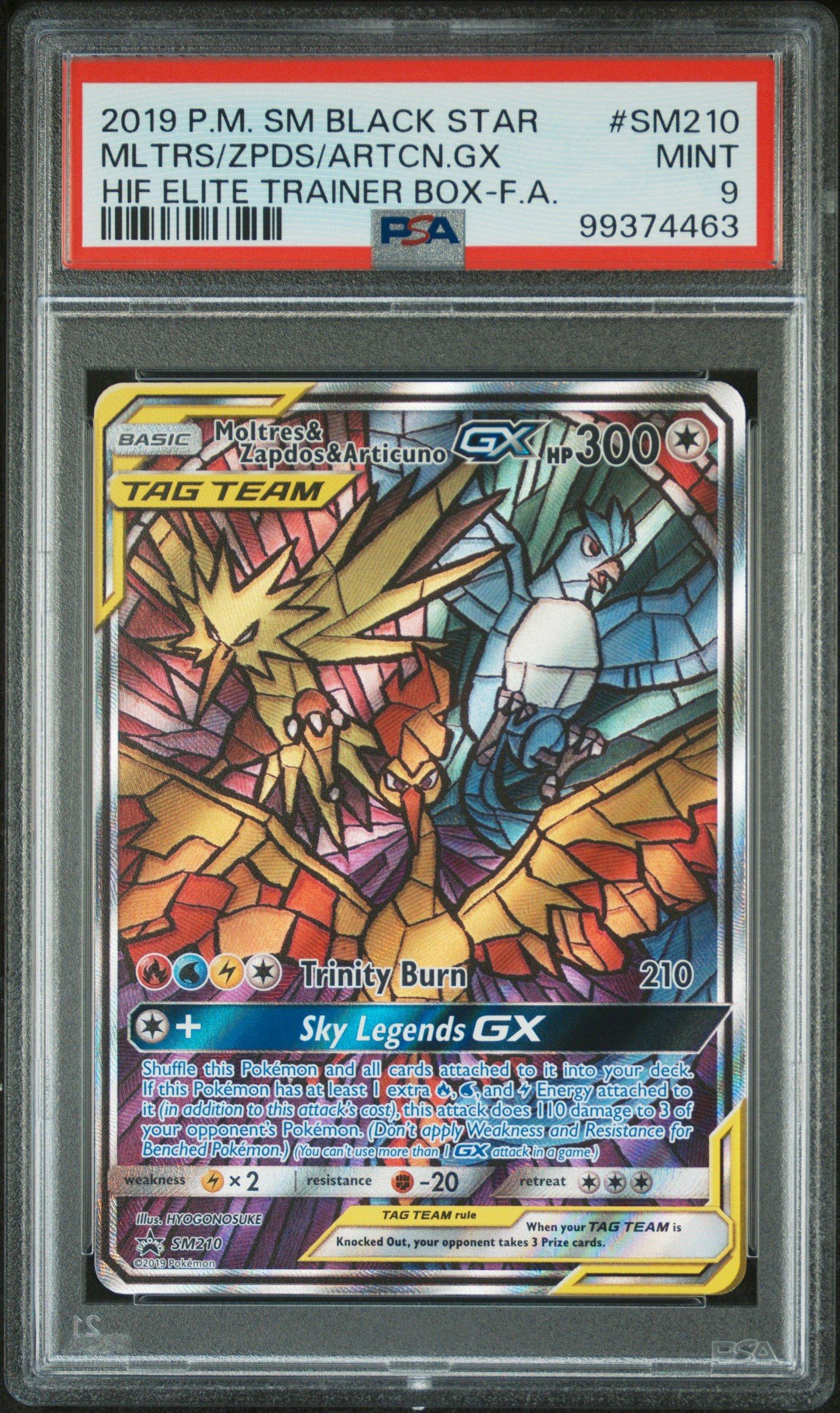 2019 Pokemon Sm Black Star Promo Sm210 Full Art/moltres & Zapdos ...