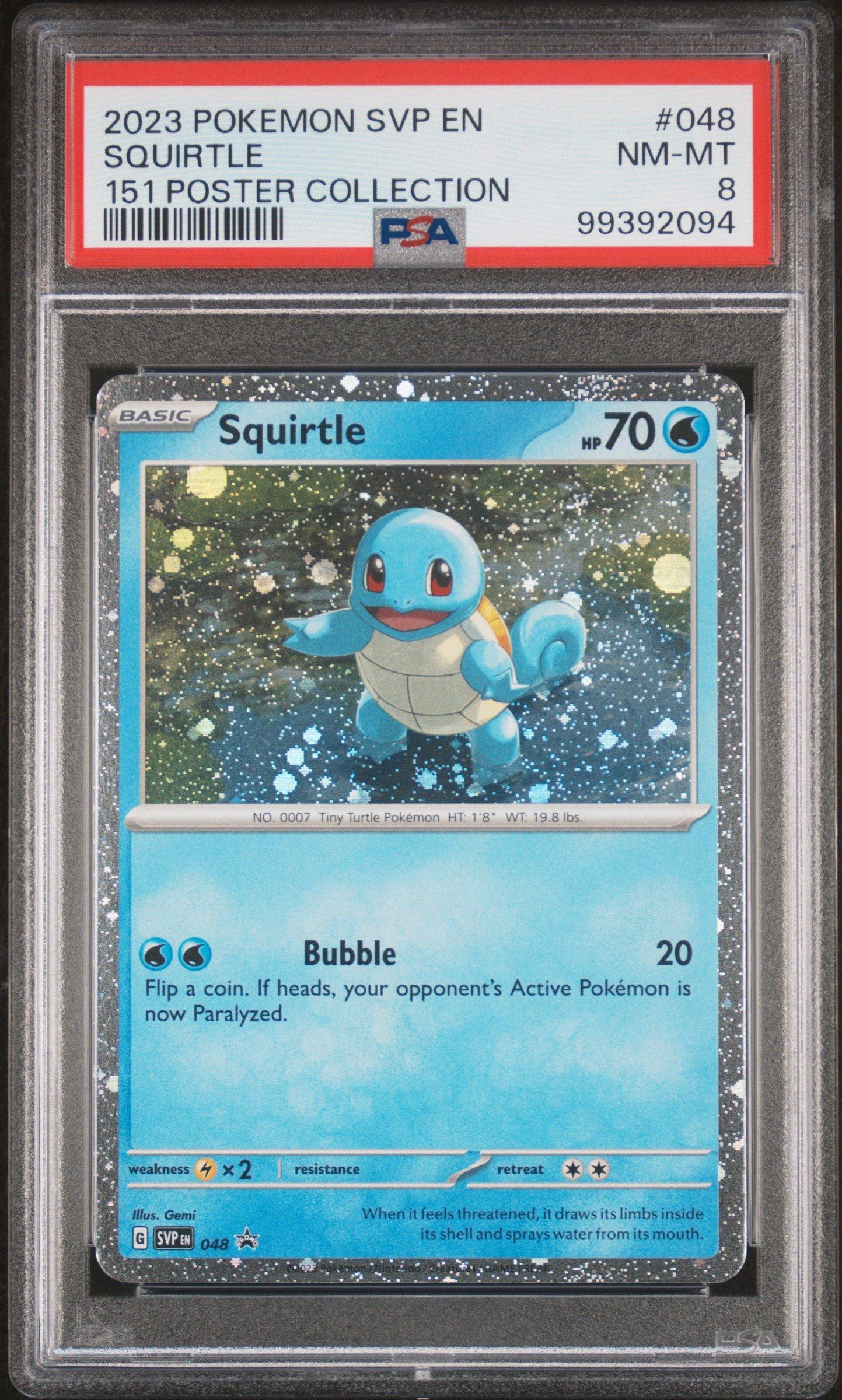 2023 Pokemon Svp En-sv Black Star Promo 048 Squirtle 151 Poster ...