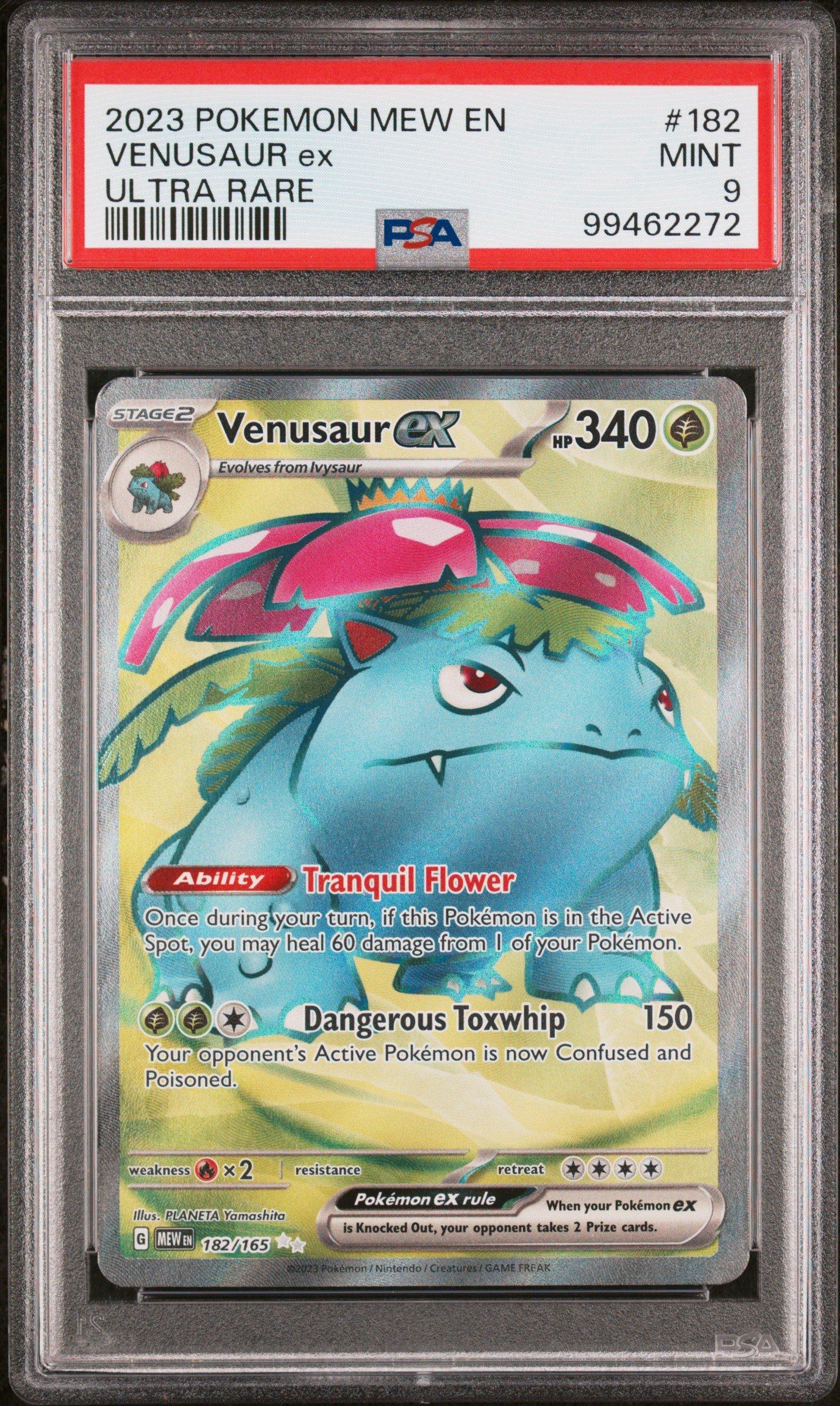 2023 Pokemon Mew En-151 182 Venusaur Ex Ultra Rare PSA 9 | GameStop