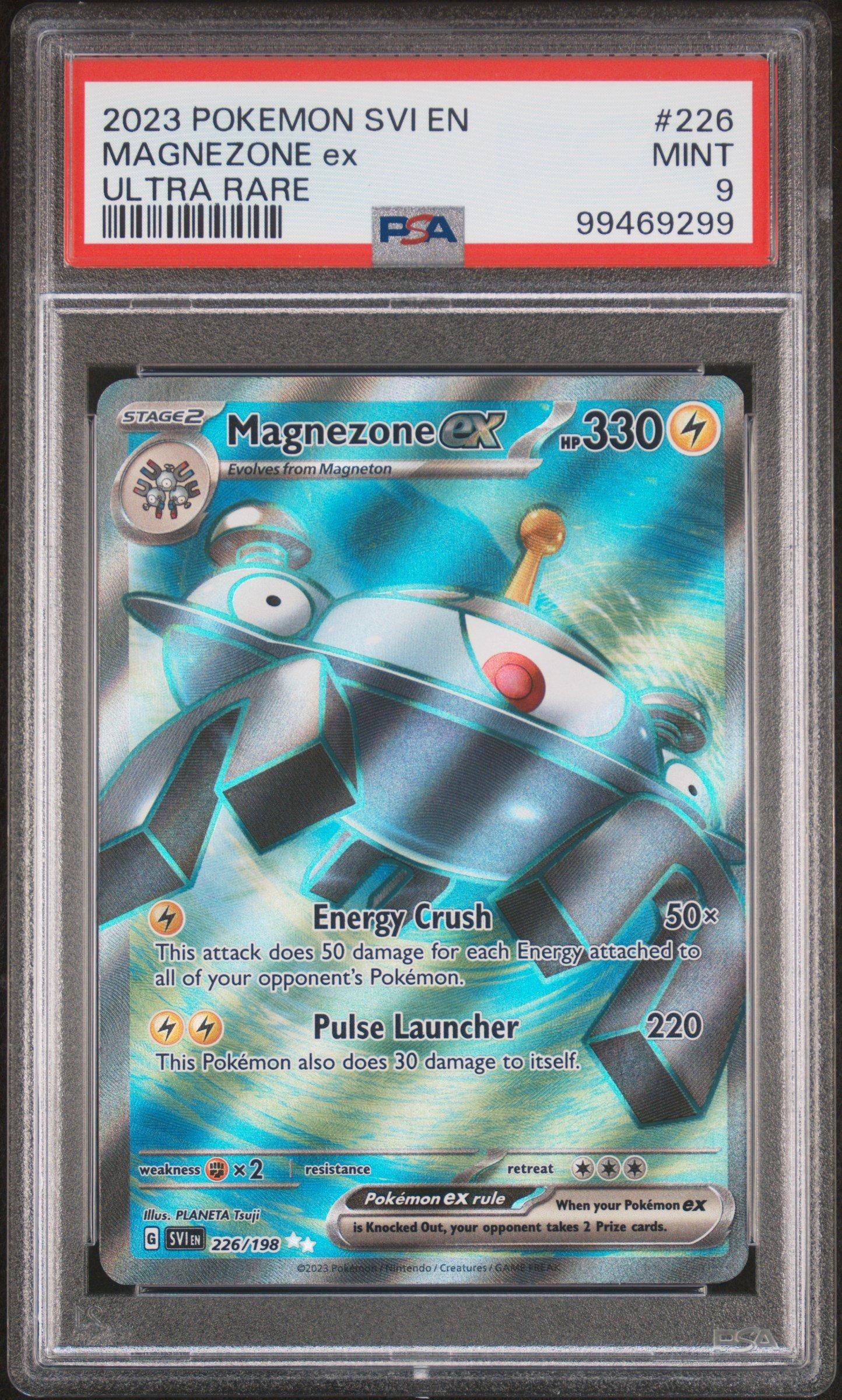 2023 Pokemon Svi En-scarlet & Violet 226 Magnezone Ex Ultra Rare PSA 9 ...